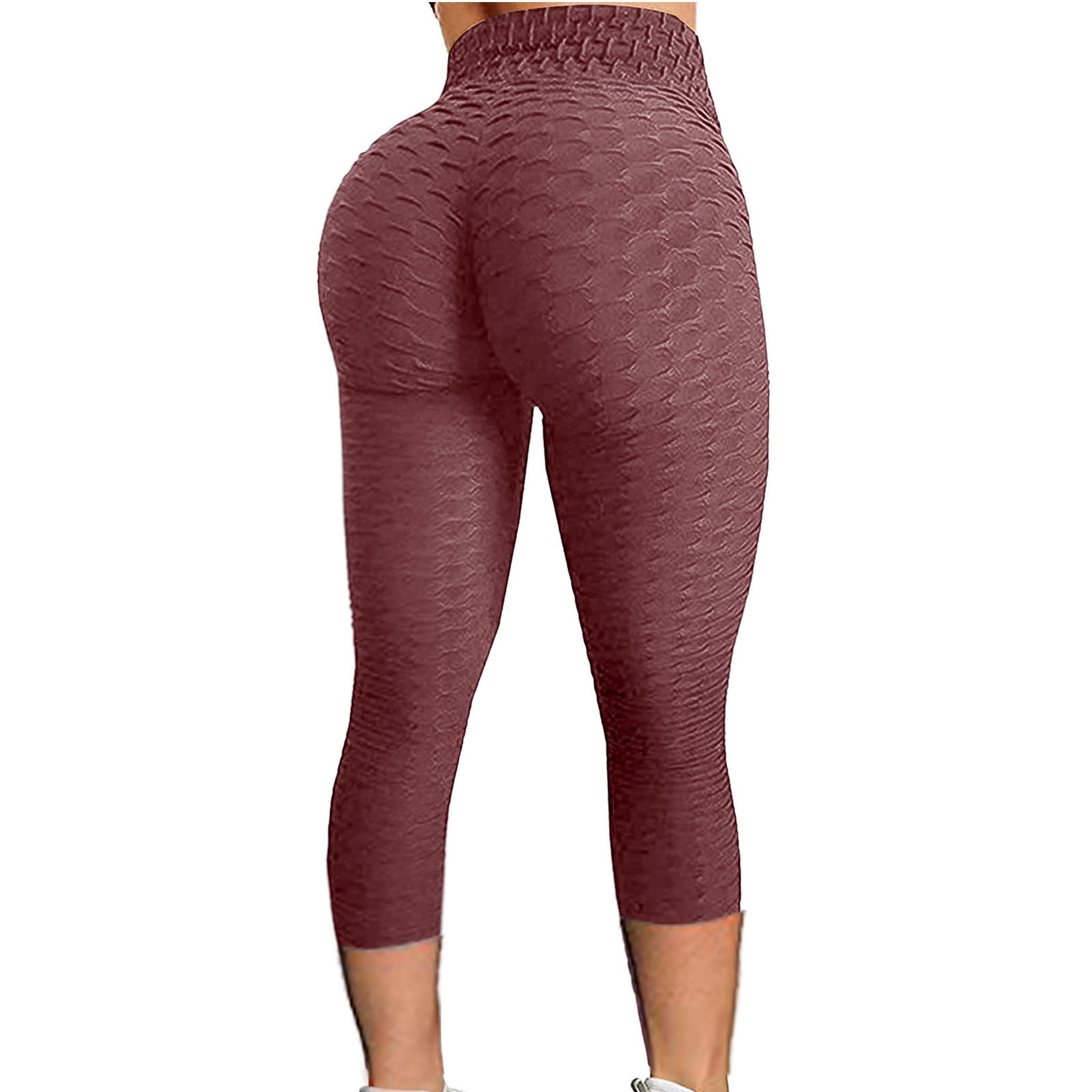 UTTOASFAY Woman Pants Women'S Bubble Hip Lifting Exercise Pants Fitness ...