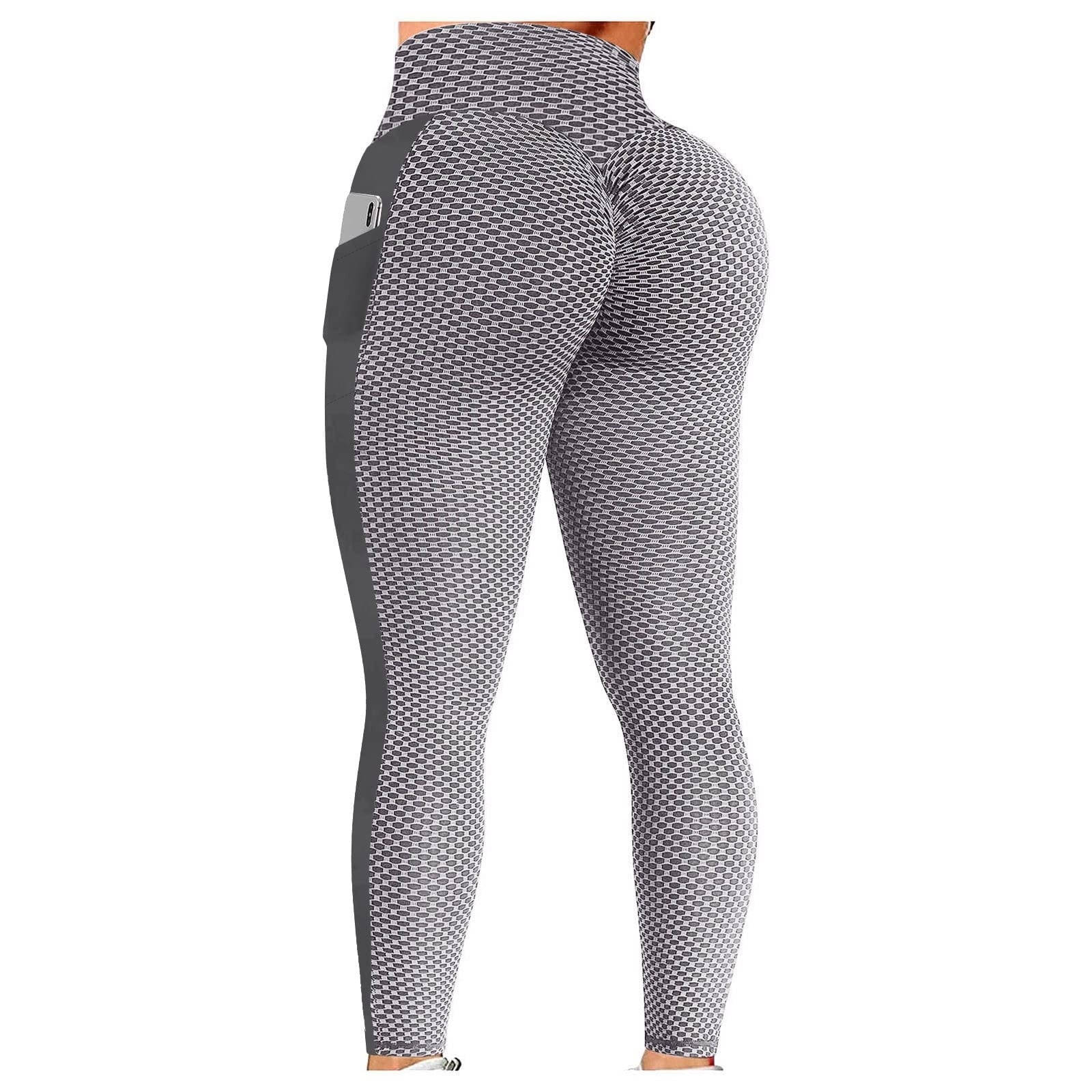 UTTOASFAY Woman Pants Clearance Womens High Waist Yoga Pants Tummy ...