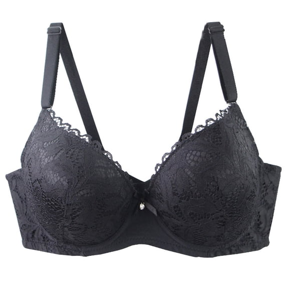 Loyisod Women's Lace Bras Push Up Solid Color Soft Everyday Padding ...