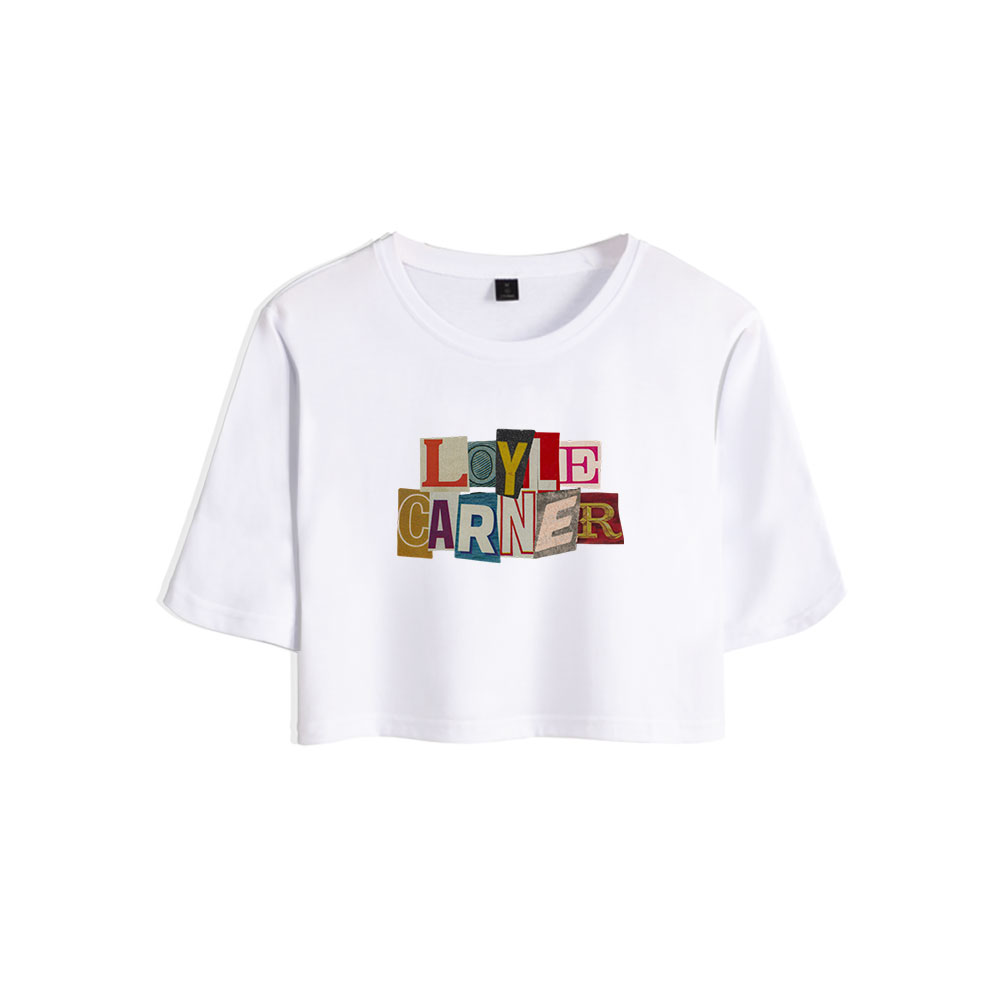 Loyle Carner Merch Name Logo Crop Top Midriff-Baring Tshirt Women Girl ...