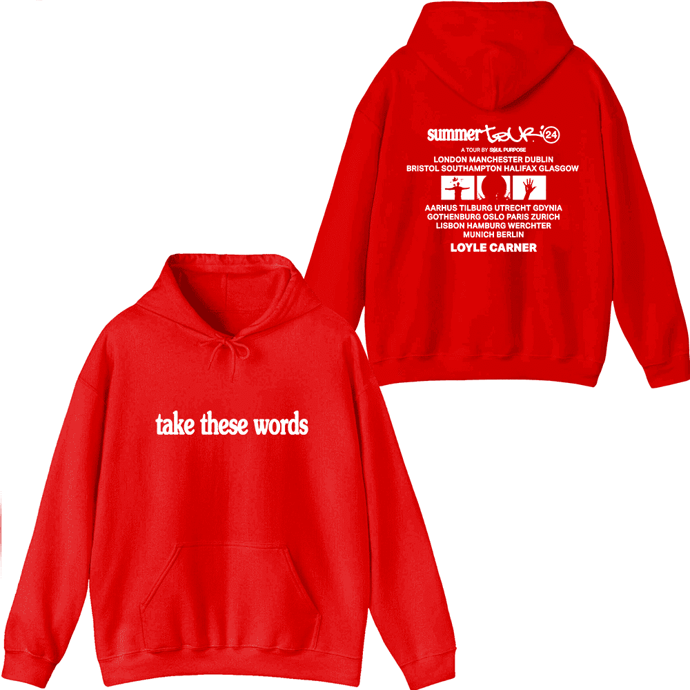 Loyle Carner Merch Take These Words Hoodie Men Women Long Sleeve Rapper ...