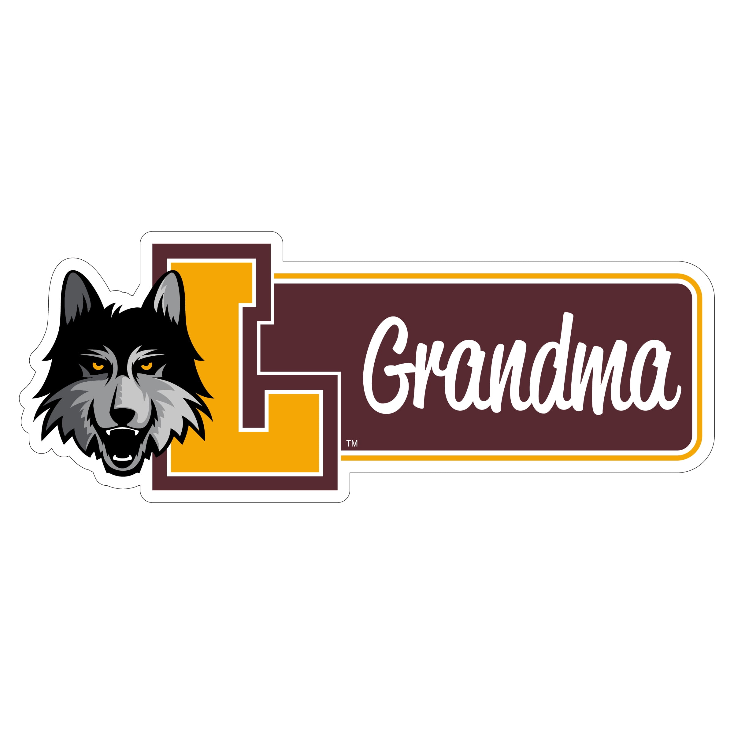 Loyola University Ramblers Proud Grandma Die Cut Decal Officially ...