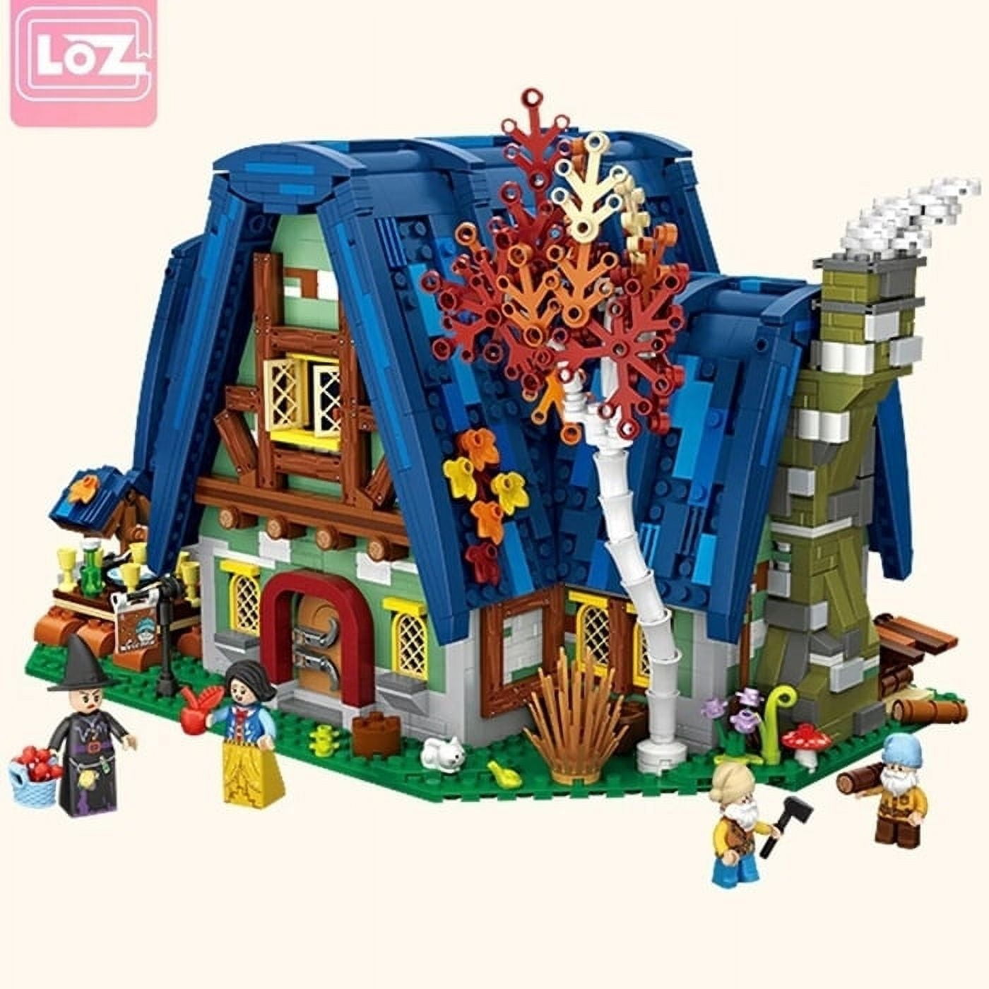 Loz LOZ Mini Blocks - Elf House Building Bricks Set 40 x 28 x 9cm ...