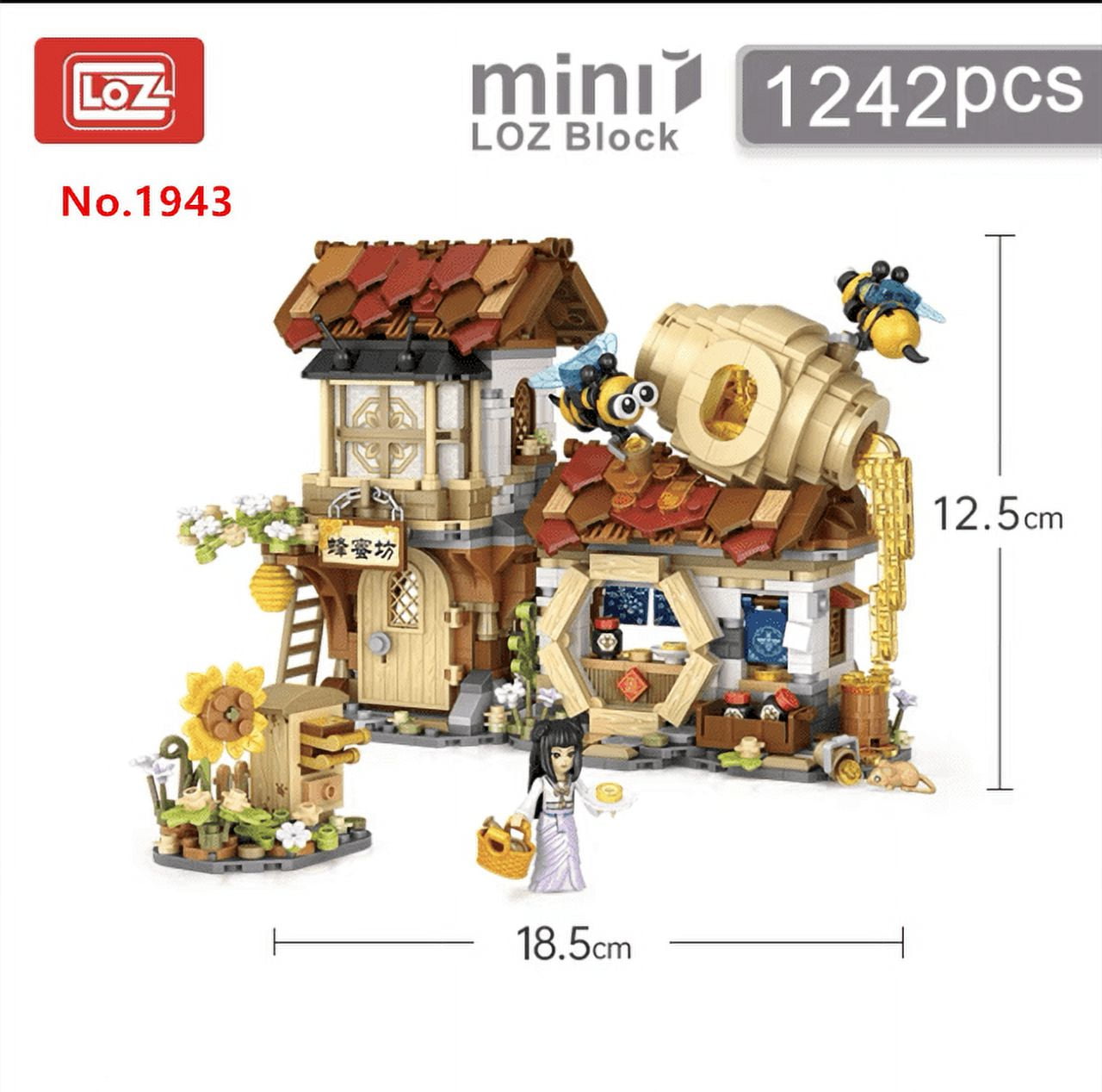 Loz Mini Blocks Kids Building Bricks Girls Toys Pig Butchers Shop Honey ...