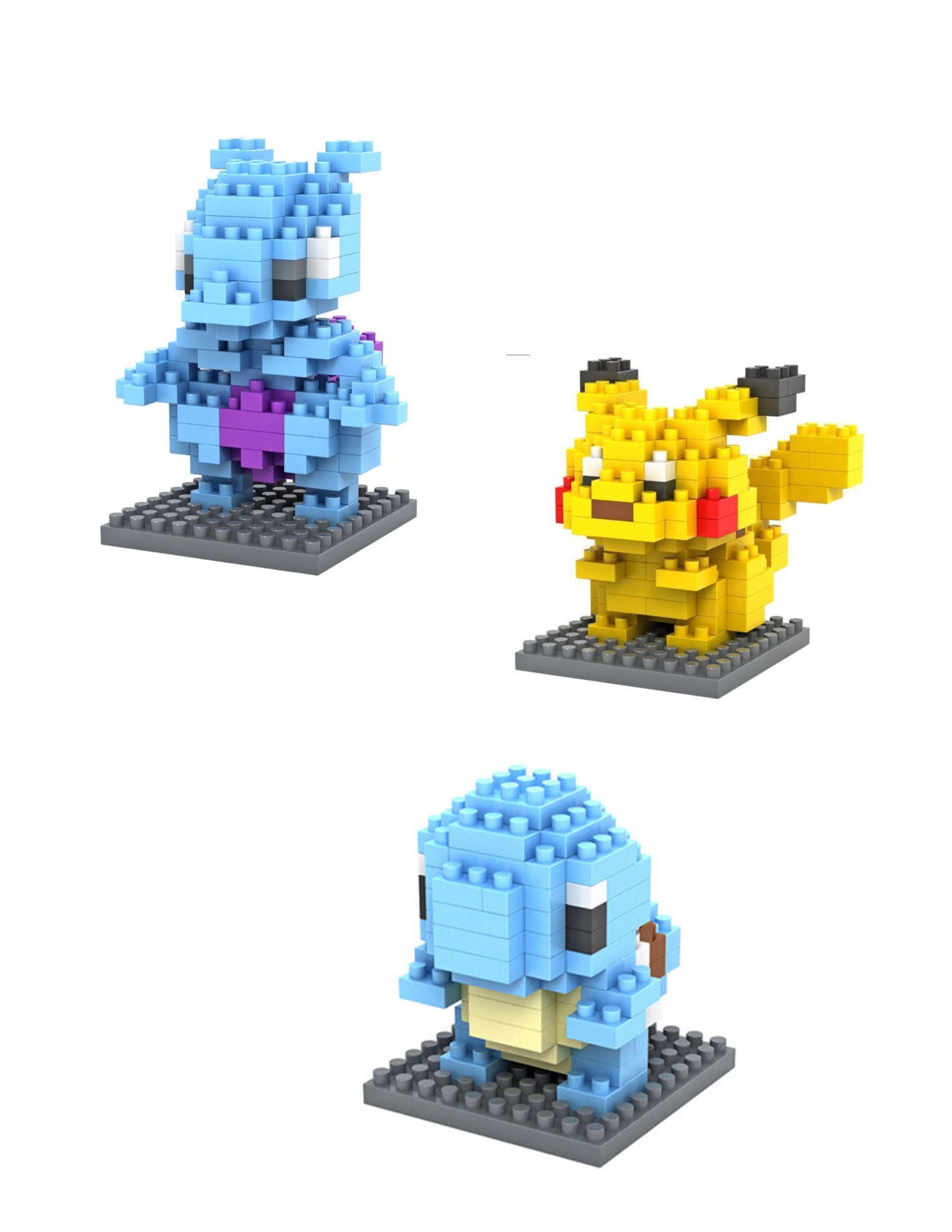 Loz Mini Blocks fun 3 Sets Pikachu-Squirtle -Mewtwo Children's Ages 14 ...