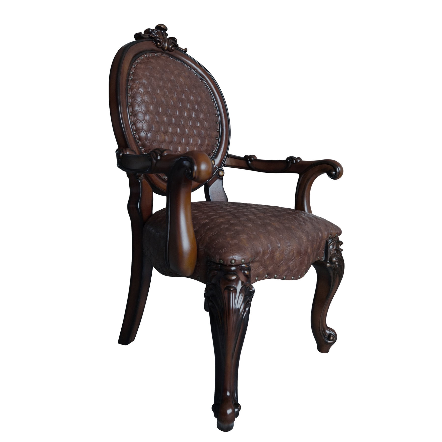 Lozenge - Pattern Cushion Arm Chairs / Dining Room Luxury / Set of 2 ...
