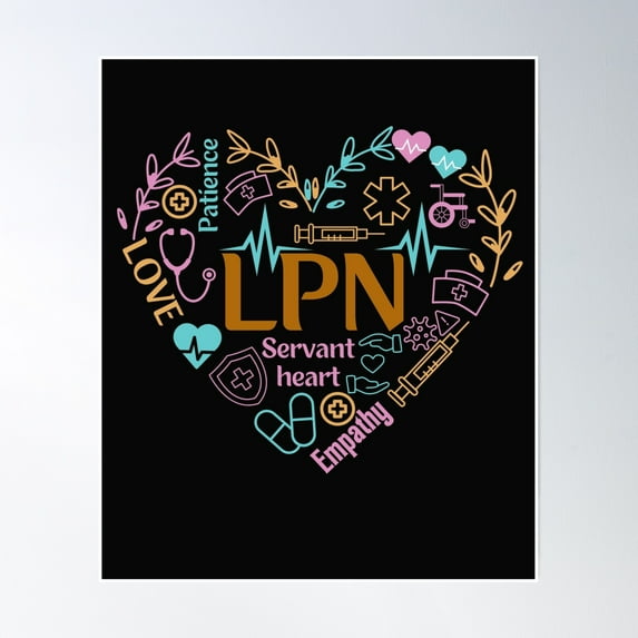Lpn Lifestyle - Nurse Poster, Healthcare Poster Wall Art, Modern Wall ...