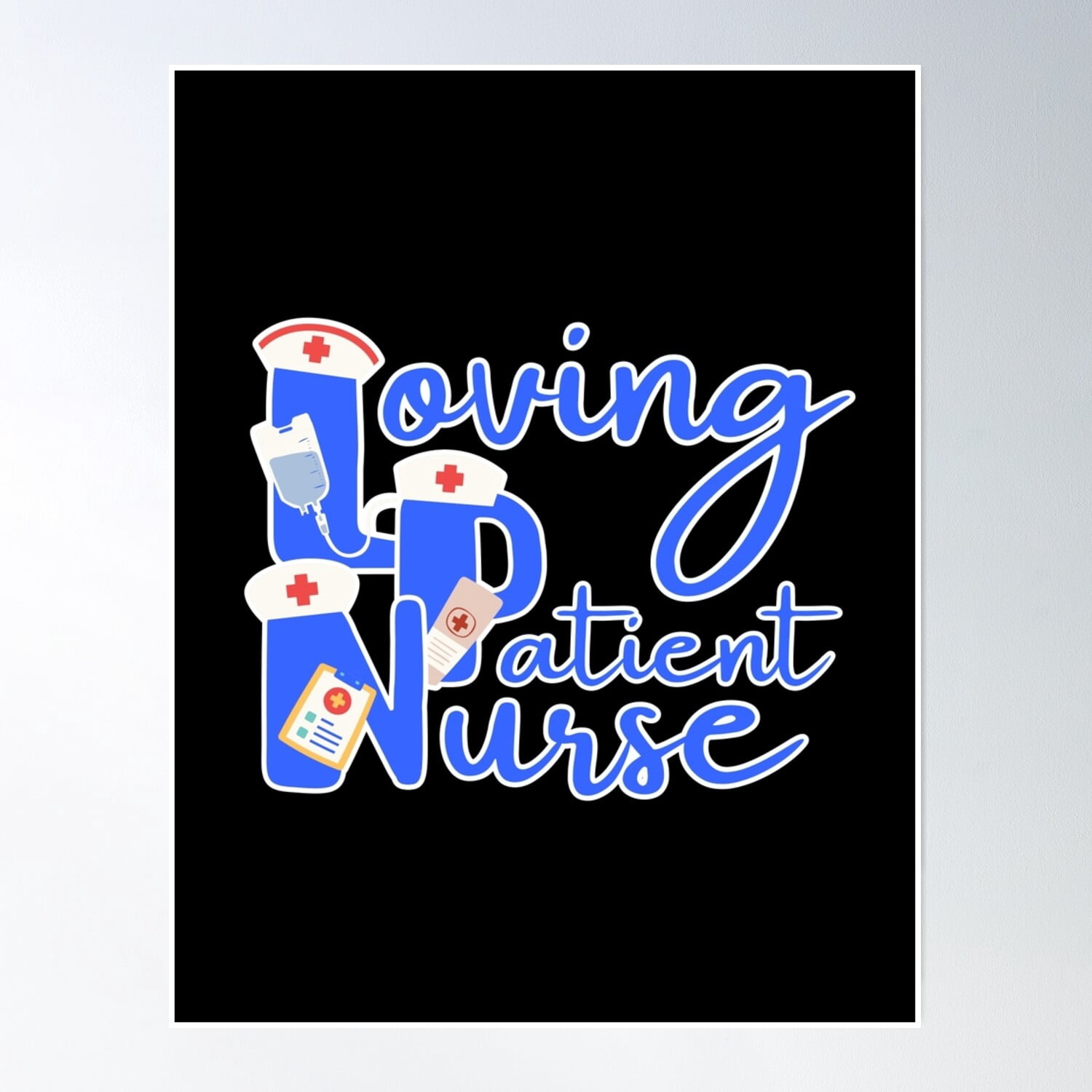 Lpn: Loving Patient Nurse - Inspirational Nurses Acronym Poster Wall ...