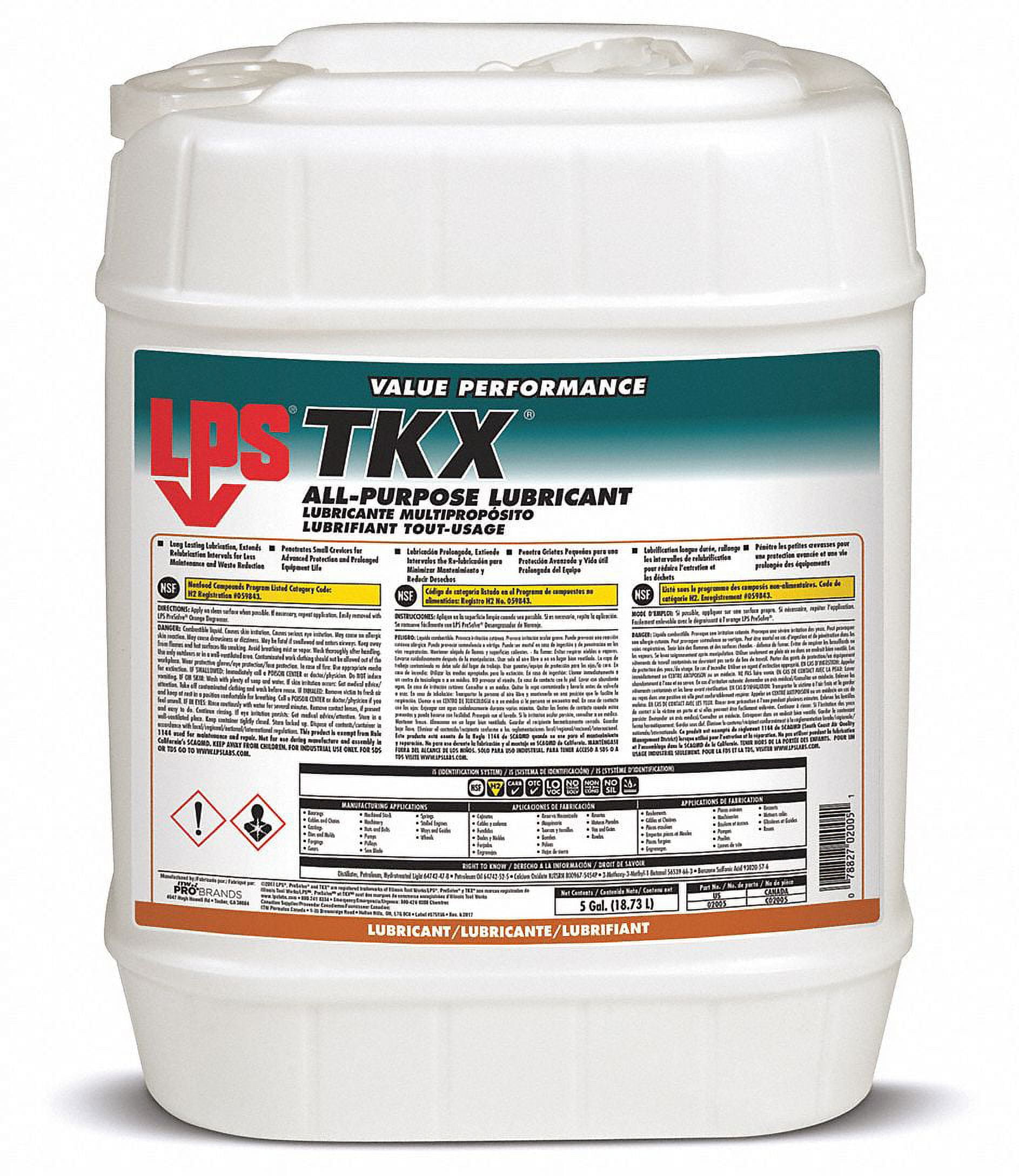 Lps 5 gal.,Pail,Lubricants 02005 - Walmart.com