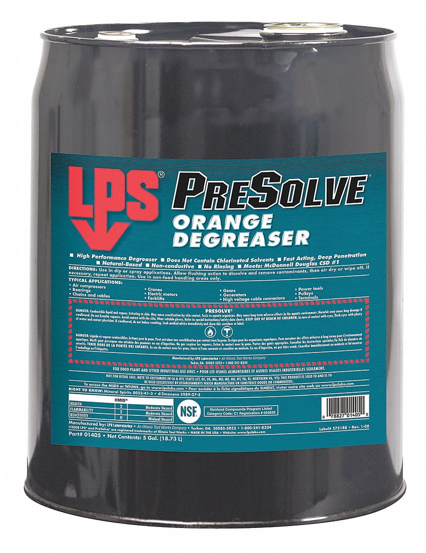 Lps Degreaser,Orange,5 gal,Bucket 01405 - Walmart.com