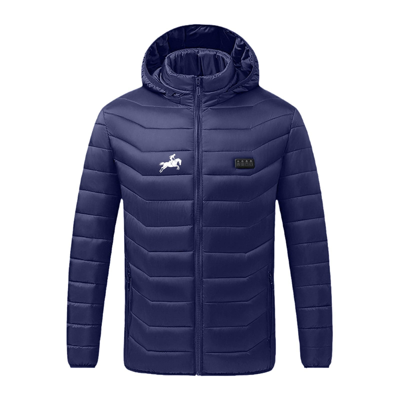 LpwkSSA Men's Heated Warm Down Jacket Four Control 23 Zone Heated Warm ...