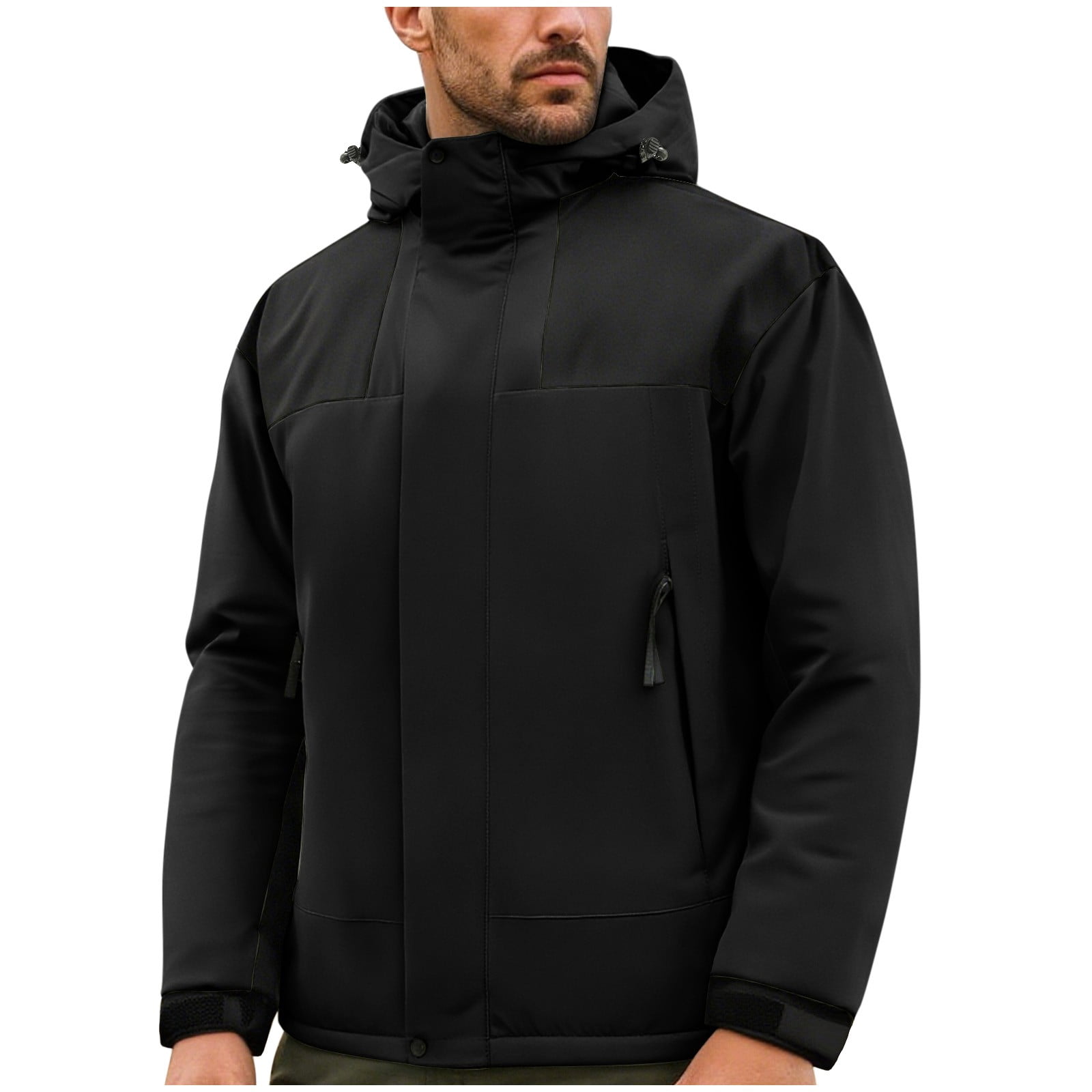 LpwkSSA Men's Waterproof Ski Hard Shell Jacket Warm Winter Snow Coat ...