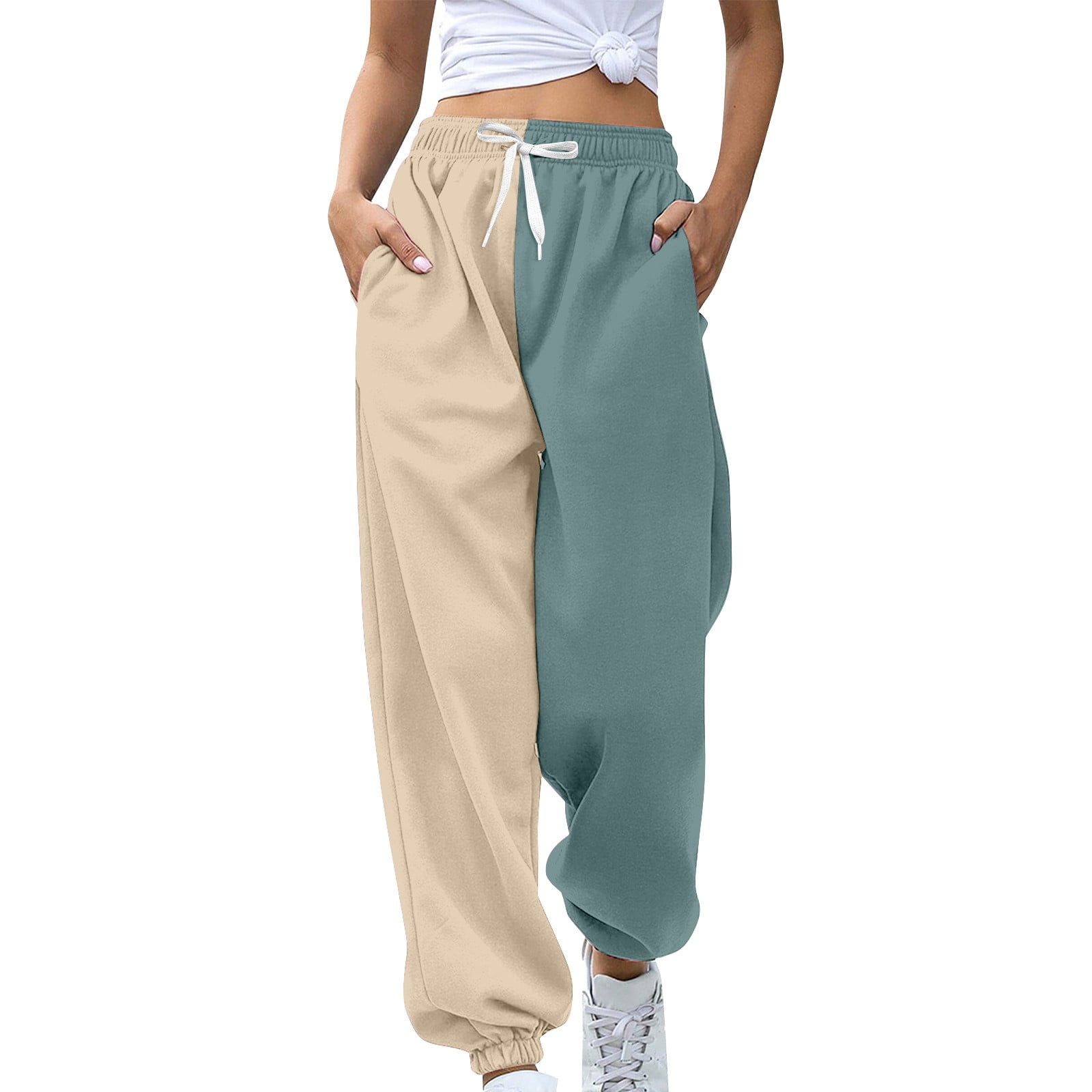 Lqideymx Joggers for Women Set 2PCS High Waisted Joggers Yoga with ...