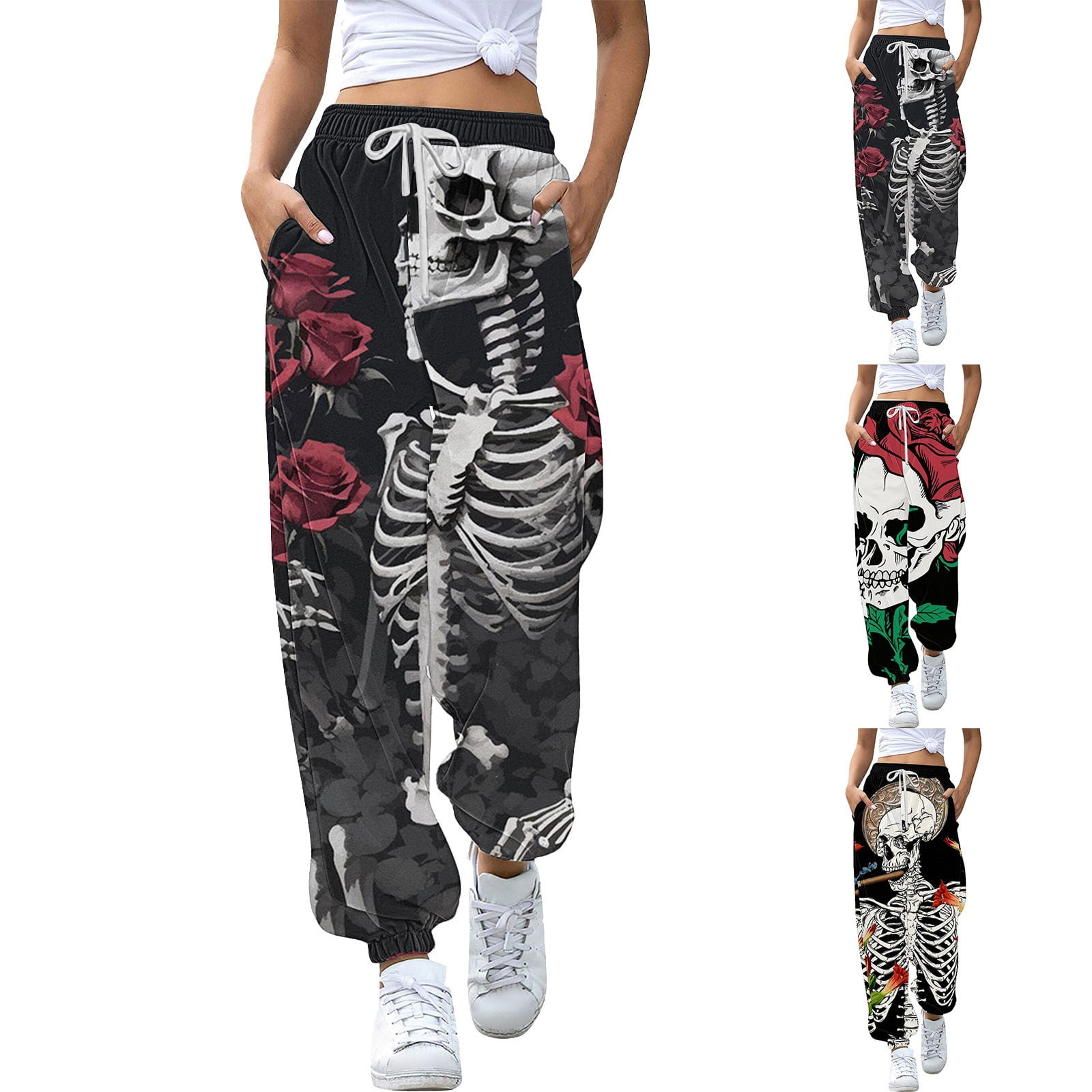 Lqideymx Sweatpants Women Petite High Waisted Lounge Pants with Pockets ...