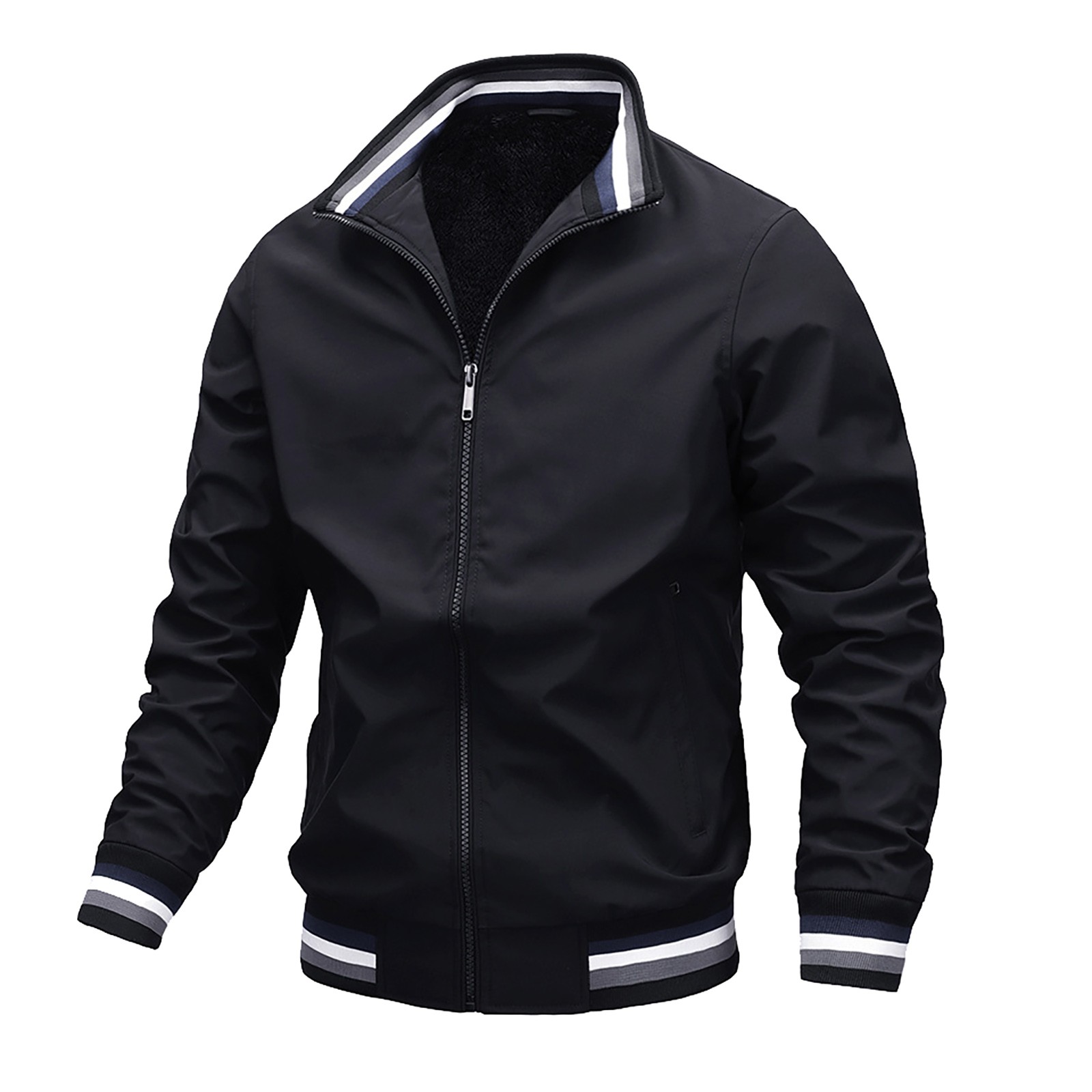 Lqideymx Trench Coat Men Short Spring Jackets Men's Relaxed Fit Washed ...