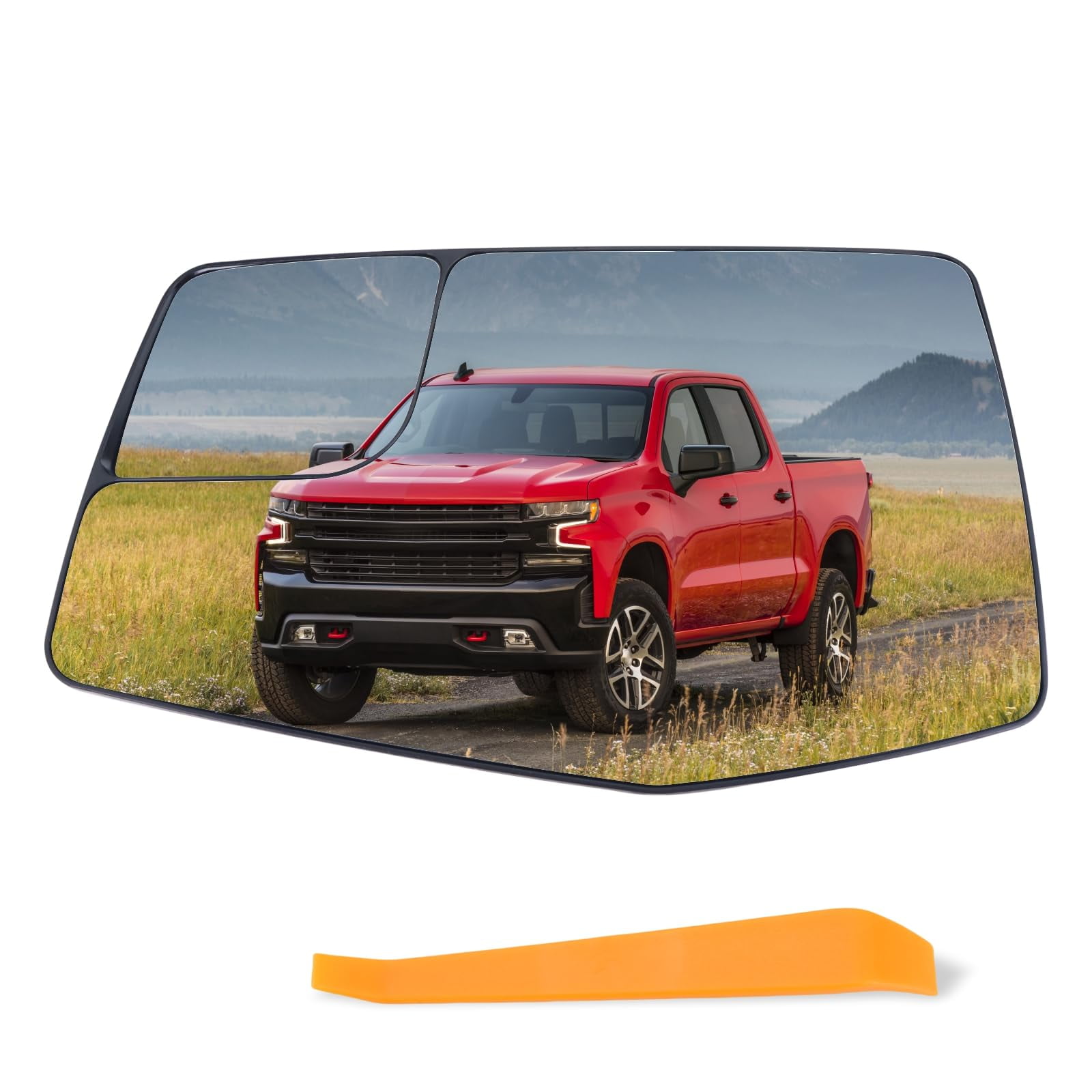 Lqito Left Driver Side Mirror Glass Compatible with 2019 2020 2021 2022 ...