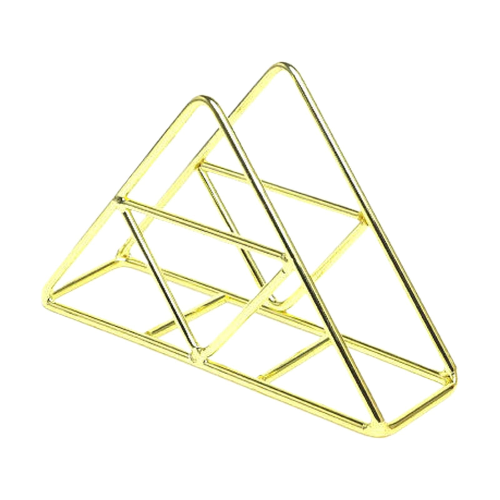 Lqyan Napkin Holder, Metal Wire Triangle Shape Paper Towel Holder ...