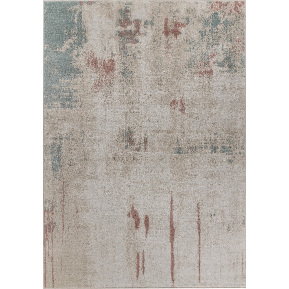 Lr Home Abstract Distressed Cream Watercolor Area Rug - Walmart.com