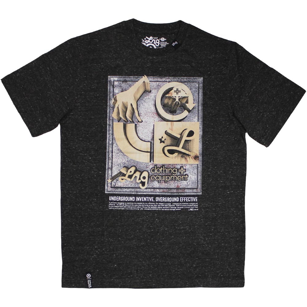 Lrg Core Collection Seven T-shirt Black Heather - Walmart.com