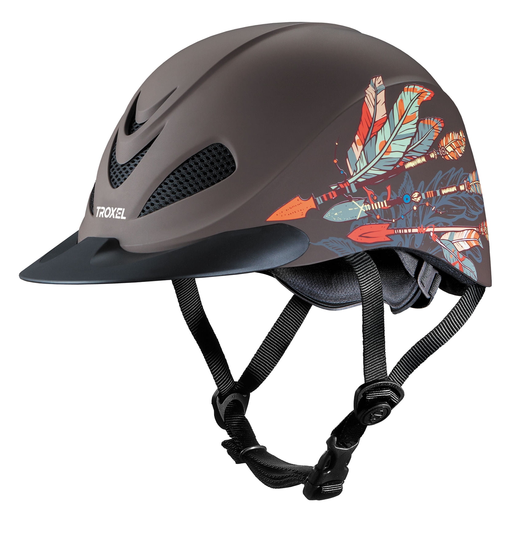 Lrg Troxel Sure Fit Pro Duratec Matte Finish Horse Riding Helmet Arrow ...