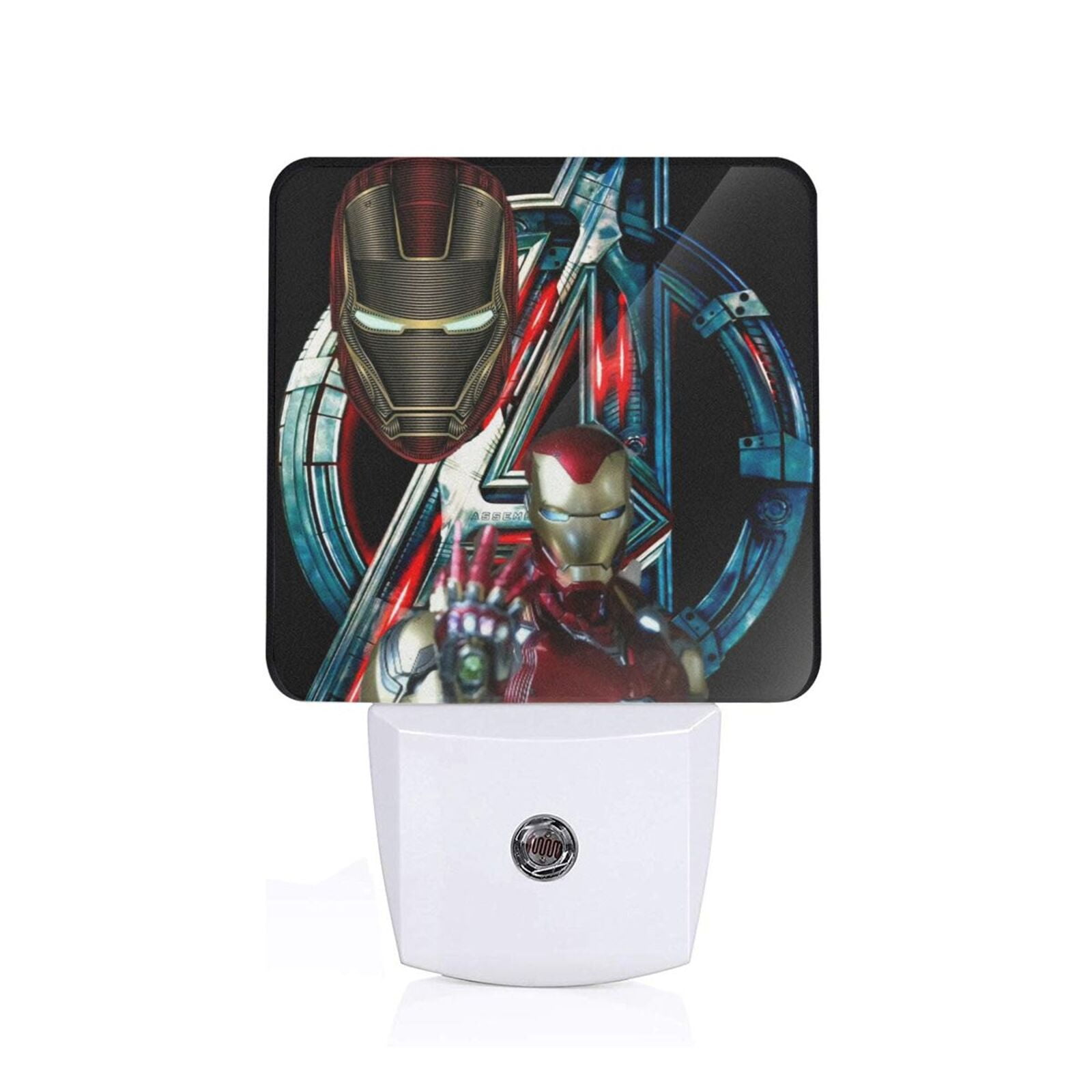 Lron Man LED Night Lights Plug Into Wall,1 Pack Plug in Night Light LED ...