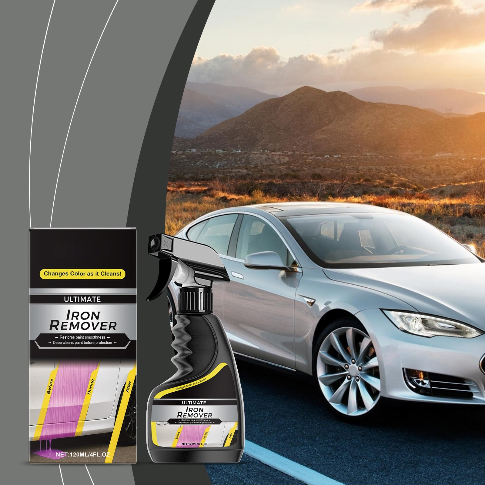 Lron Slag Spray, Metal Cleaning, Car Wheel Maintenance, Quick ...