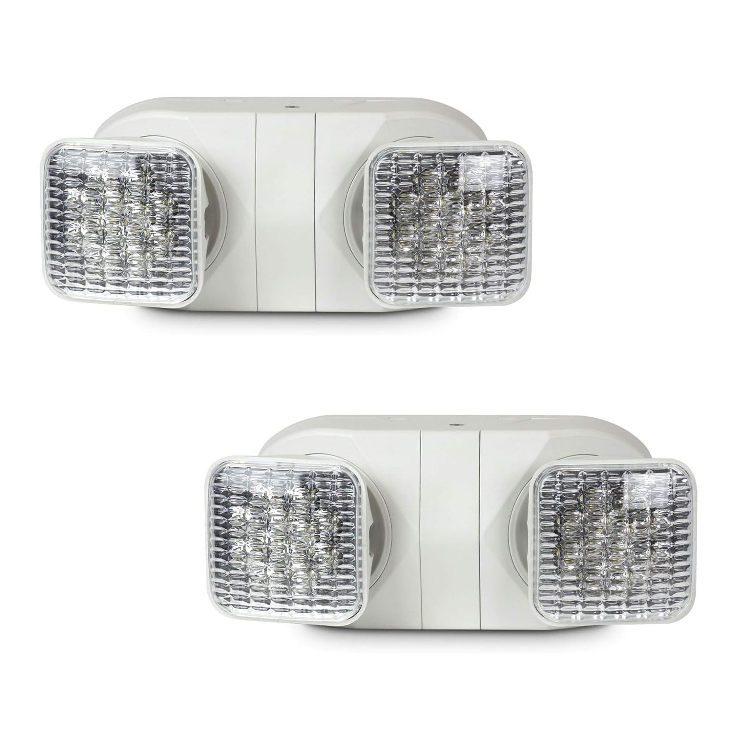 Lroom [2-Pack] LED Emergency Exit Light w/ Pre-Installed Backup Battery ...