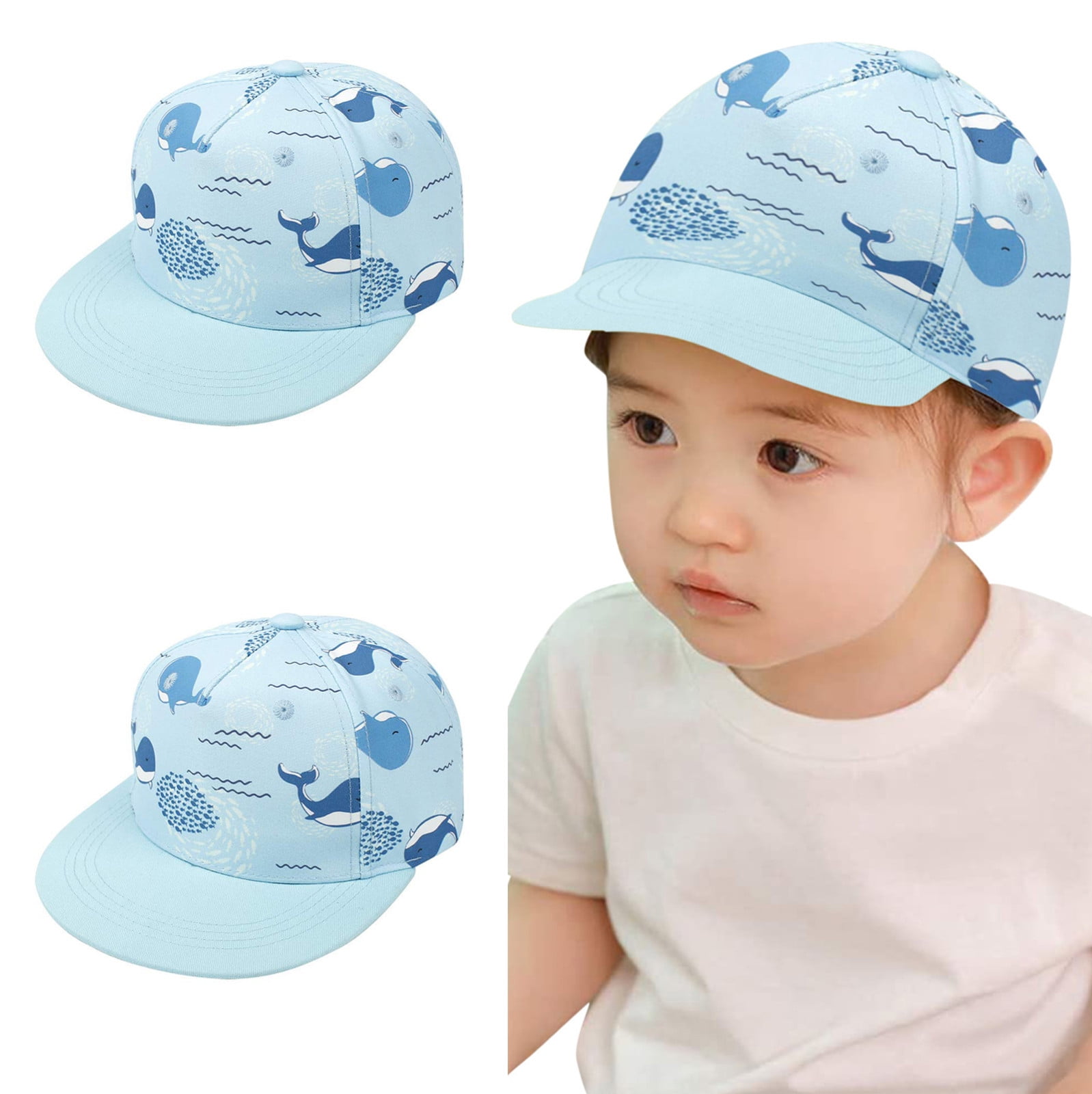 Lroveb Boys Girls Baseball Caps Baby Sunhat Adjustable Trucker Flat ...