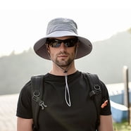 Men's UPF 50+ Breathable Sun Cap, Wide Brim UV Protection, Outdoor ...