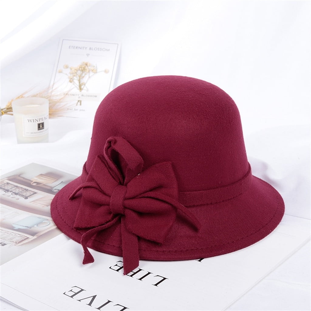 Lroveb Bucket Hats for Women Female Fall Winter Fashion Casual Hat Dome ...