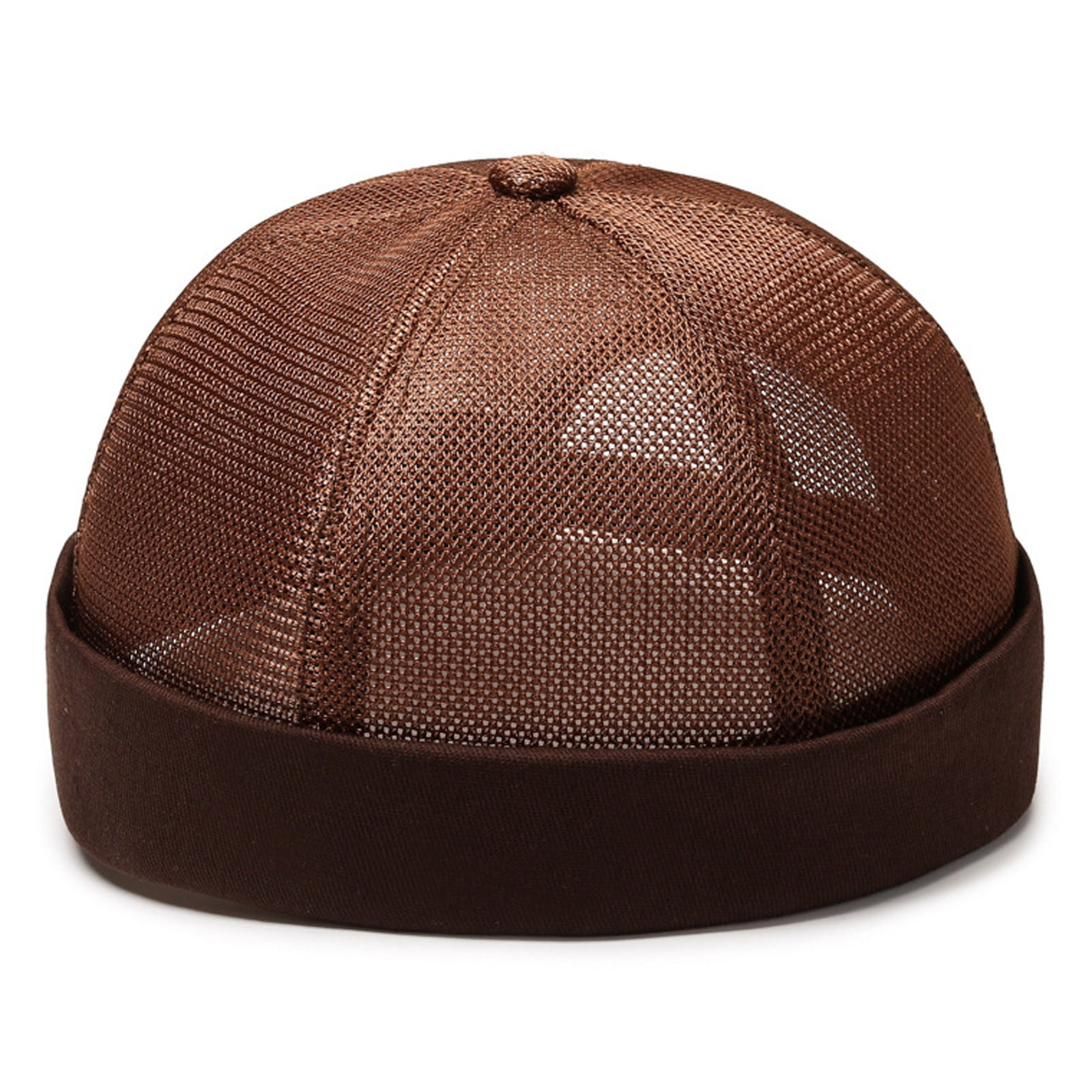 Lroveb Men's Baseball Hats Summer Mesh Brimless Docker Beanie Caps ...