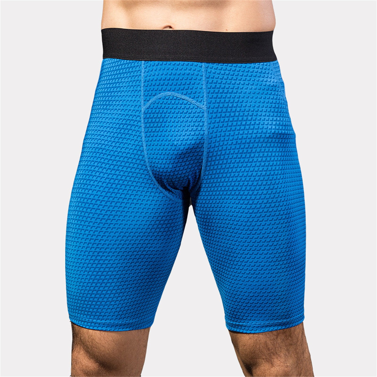 Lroveb Men's Tight Shorts Sports Fitness Running Compression Shorts for ...