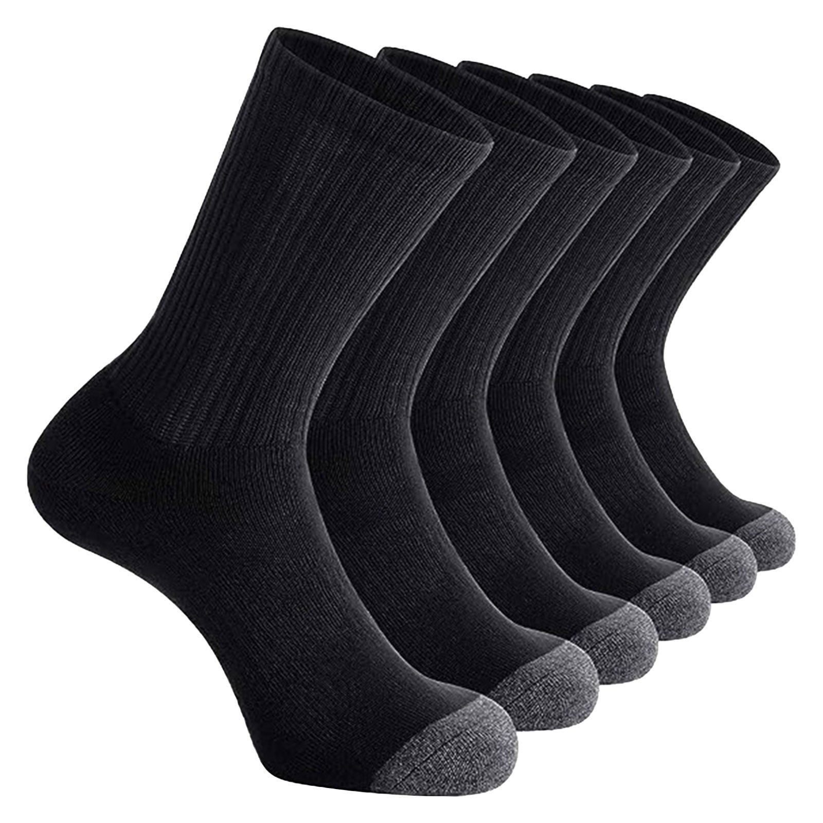 Lroveb Mens Athletic Crew Socks Men's Basketball Socks Solid Color ...