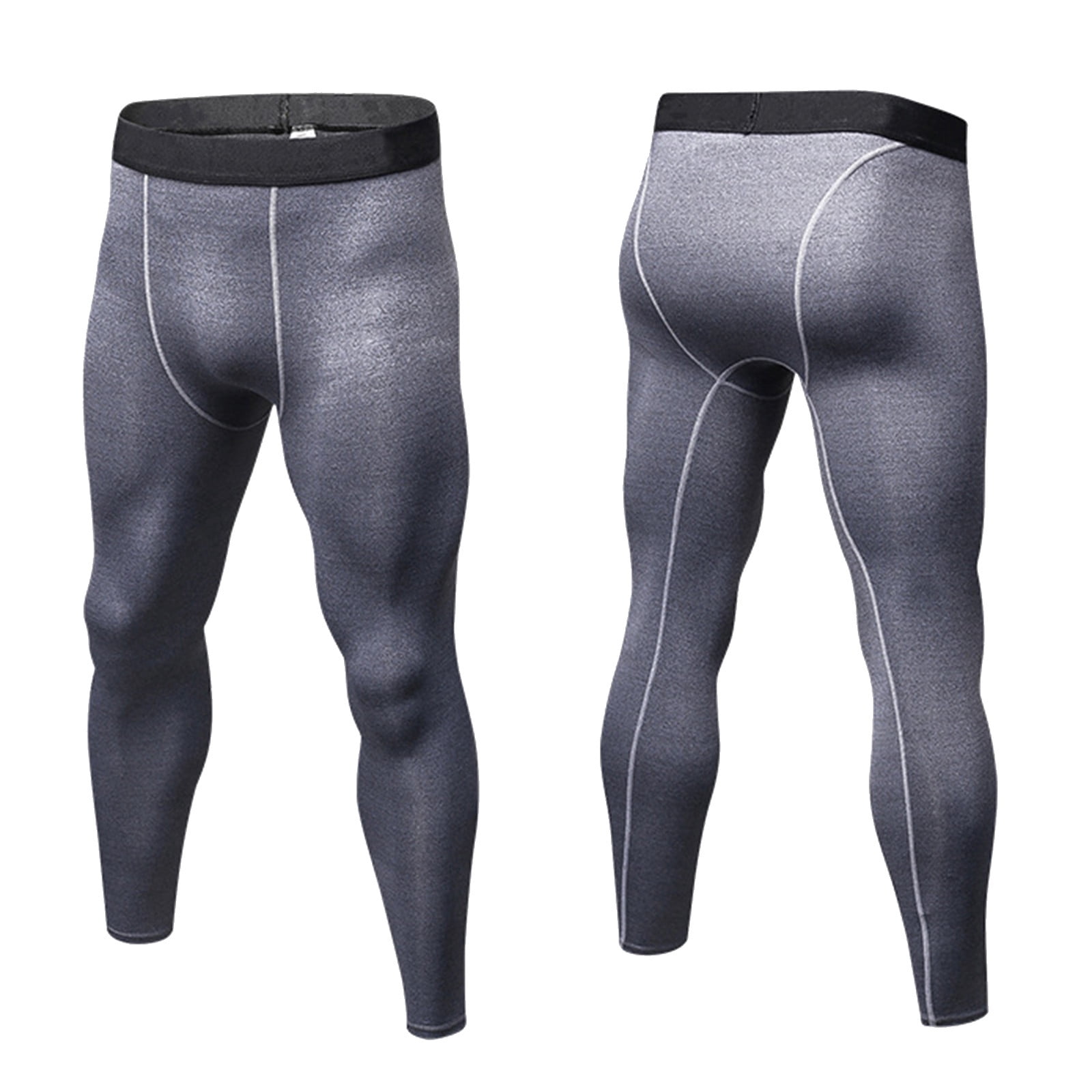Lroveb Mens Gym Pants Tight Fitness Running Stretch Basketball Base ...