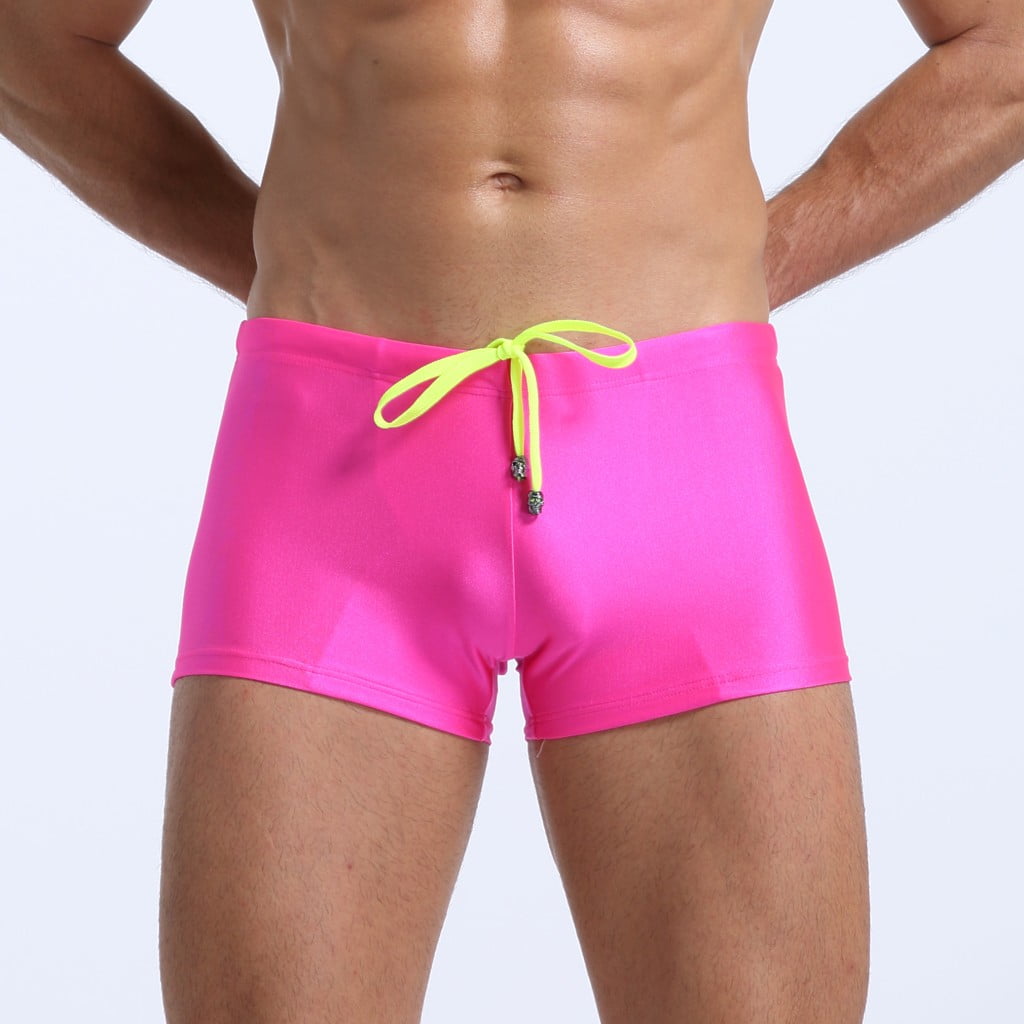 Lroveb Mens Swim Trunks Plus Size Men Breathable Trunks Pants Pockets