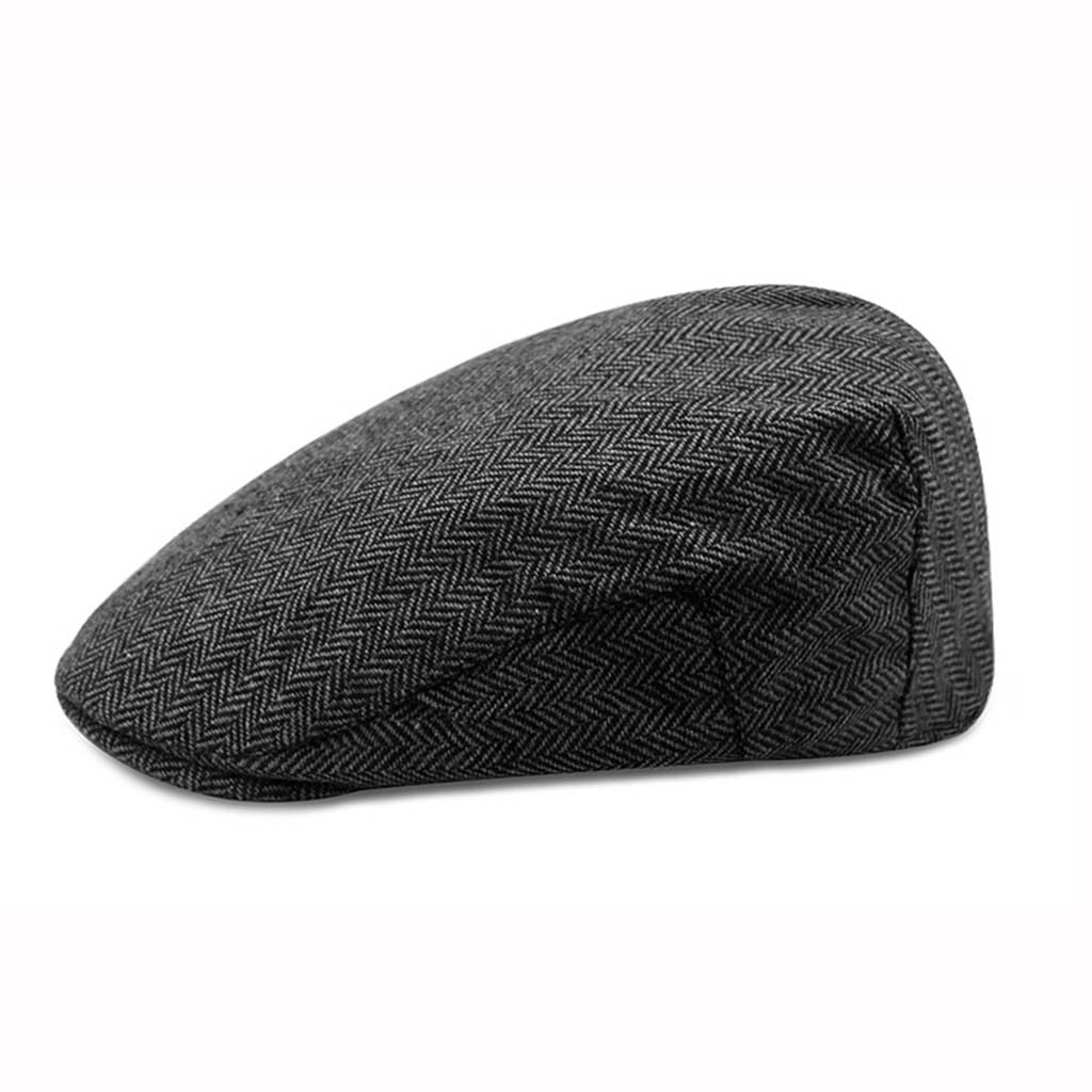 Lroveb Newsboy Hats for WoMen Miter Beret Full-Closure Cap Plain Cotton ...