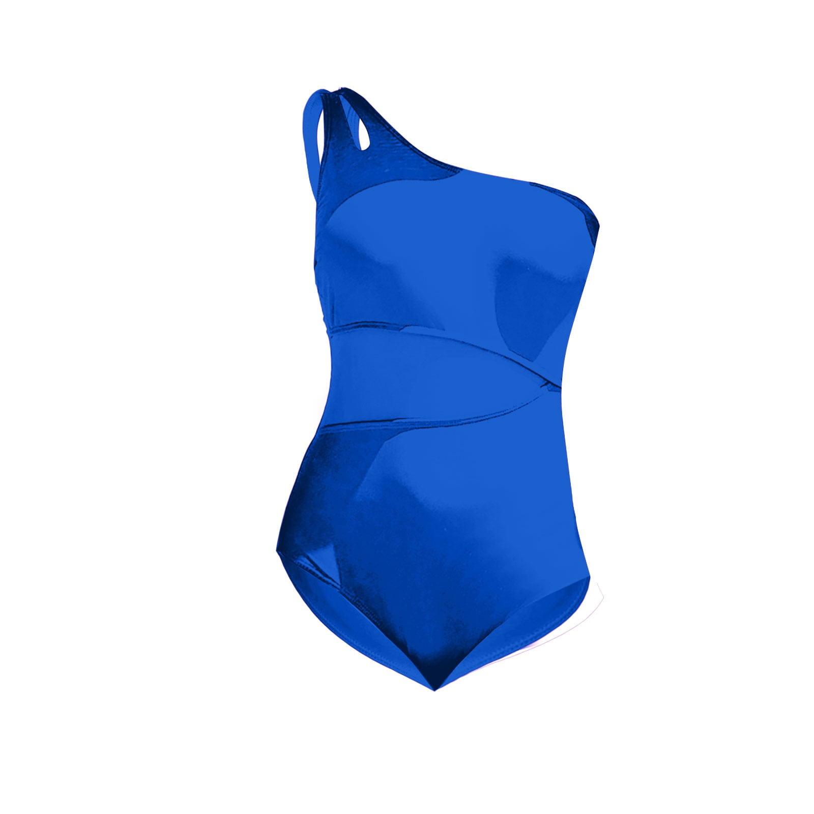 Lroveb One Piece Swimsuits for Women Shoulder Swimsuit Mesh Bathing ...