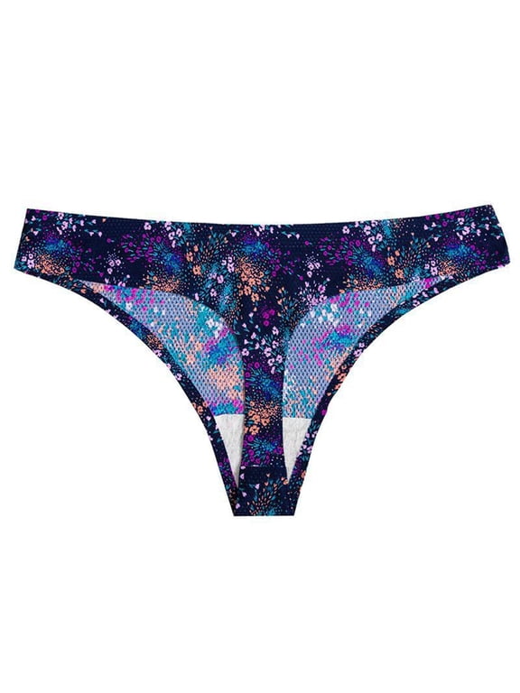 Nabtos Basic Cotton Thongs Women Panties Female Underwear Pack 6 ...