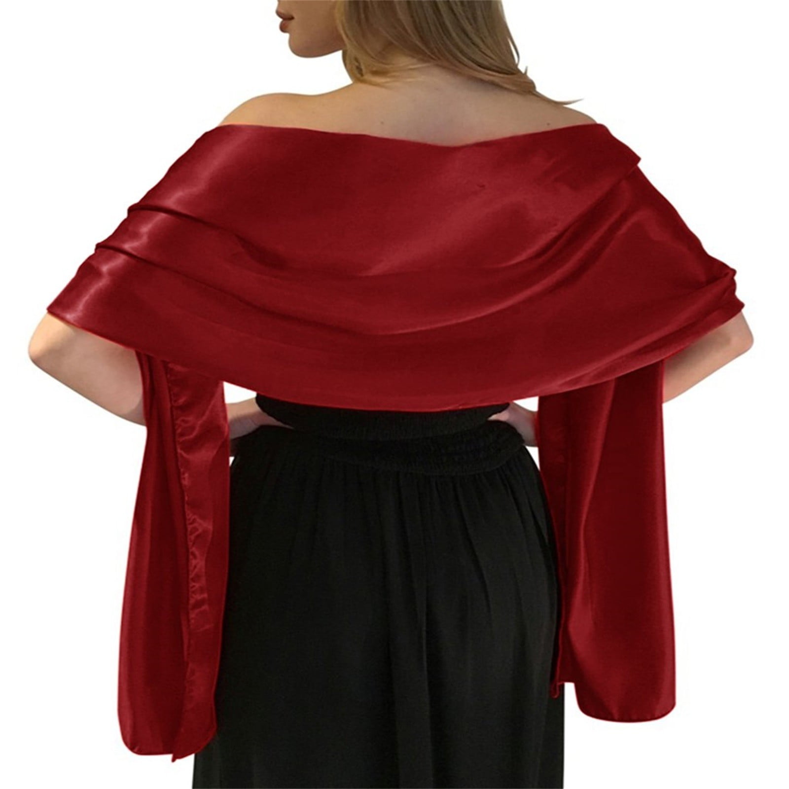 Lroveb Silk Scarf for Women Shawls Wraps Evening Dresses Bridal Party ...