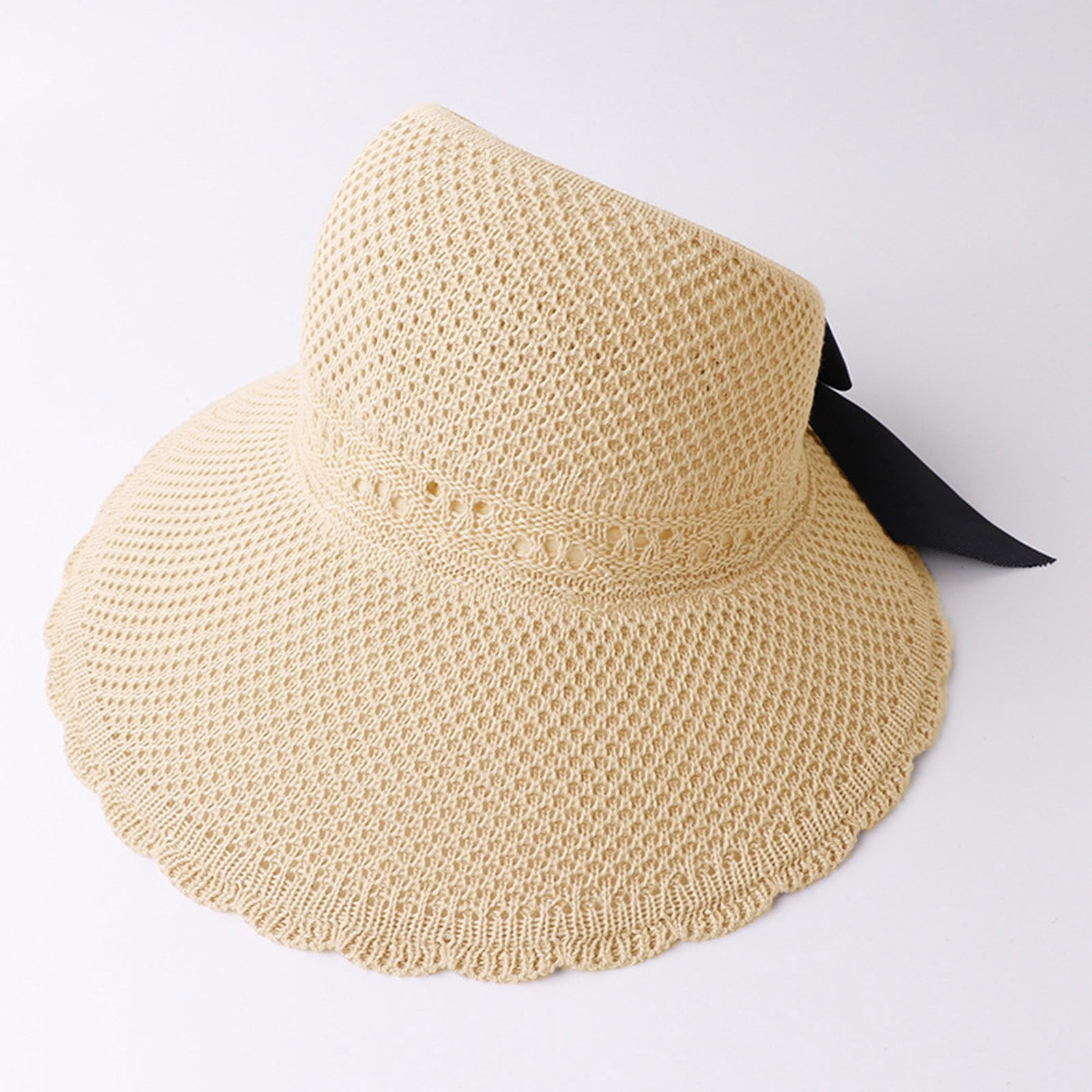 Lroveb Sun Hats for Women Summer Beach Top Able Open Hat Wide Visor ...
