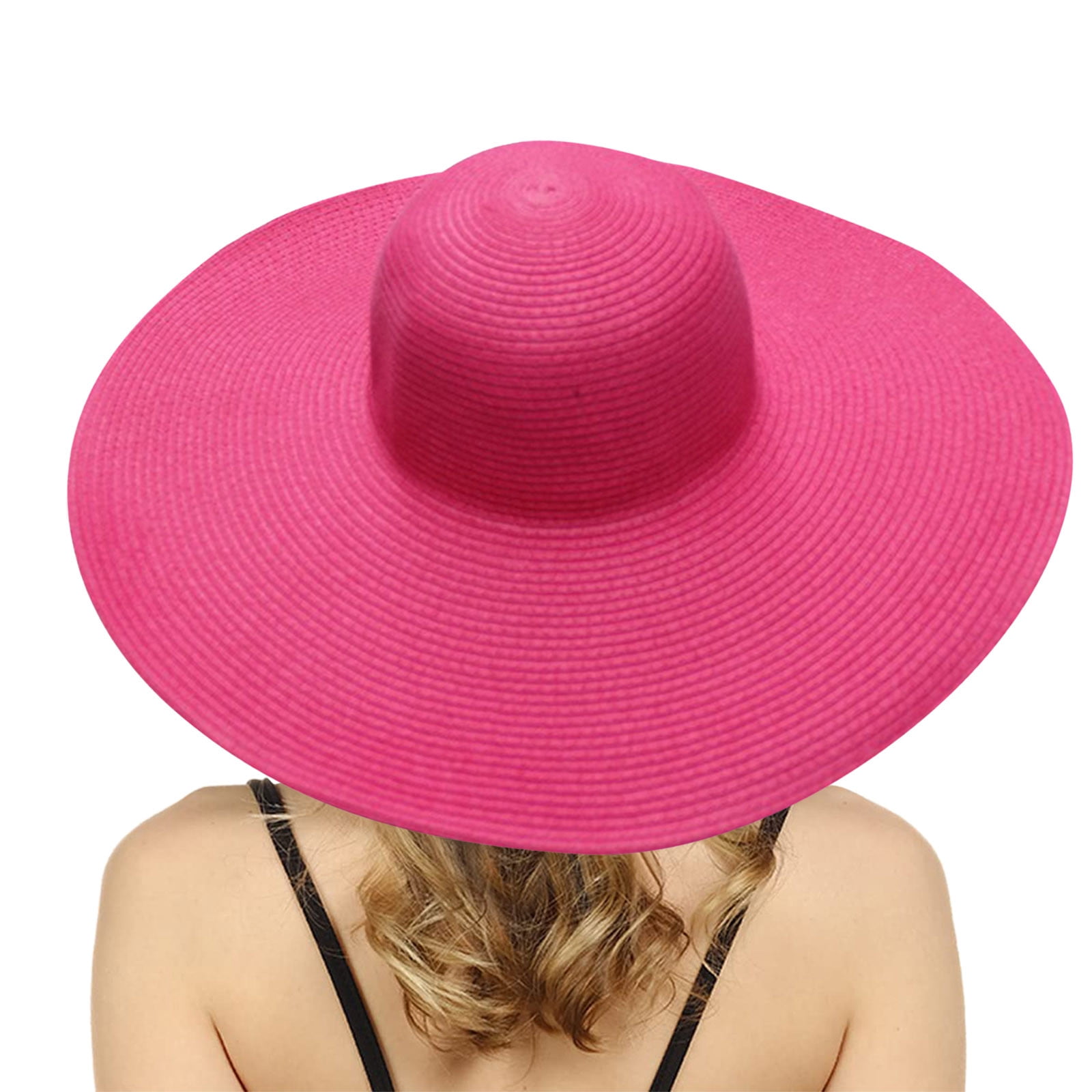 Lroveb Sun Hats for Women Summer Wide Brim Bongrace Beach Hats Teen ...