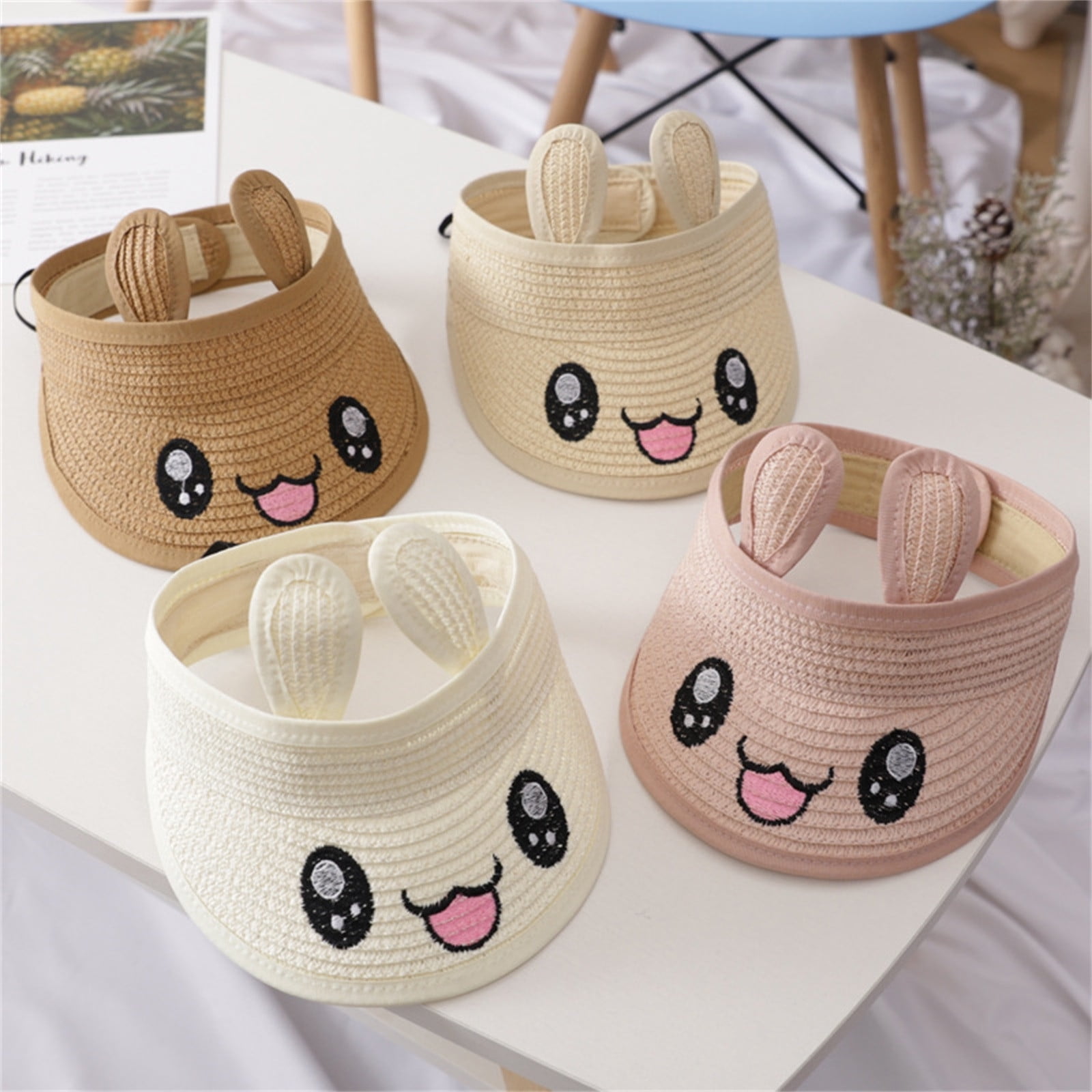 Lroveb Sun Visors for Girls and Boys Children Summer Cute Sunscreen ...