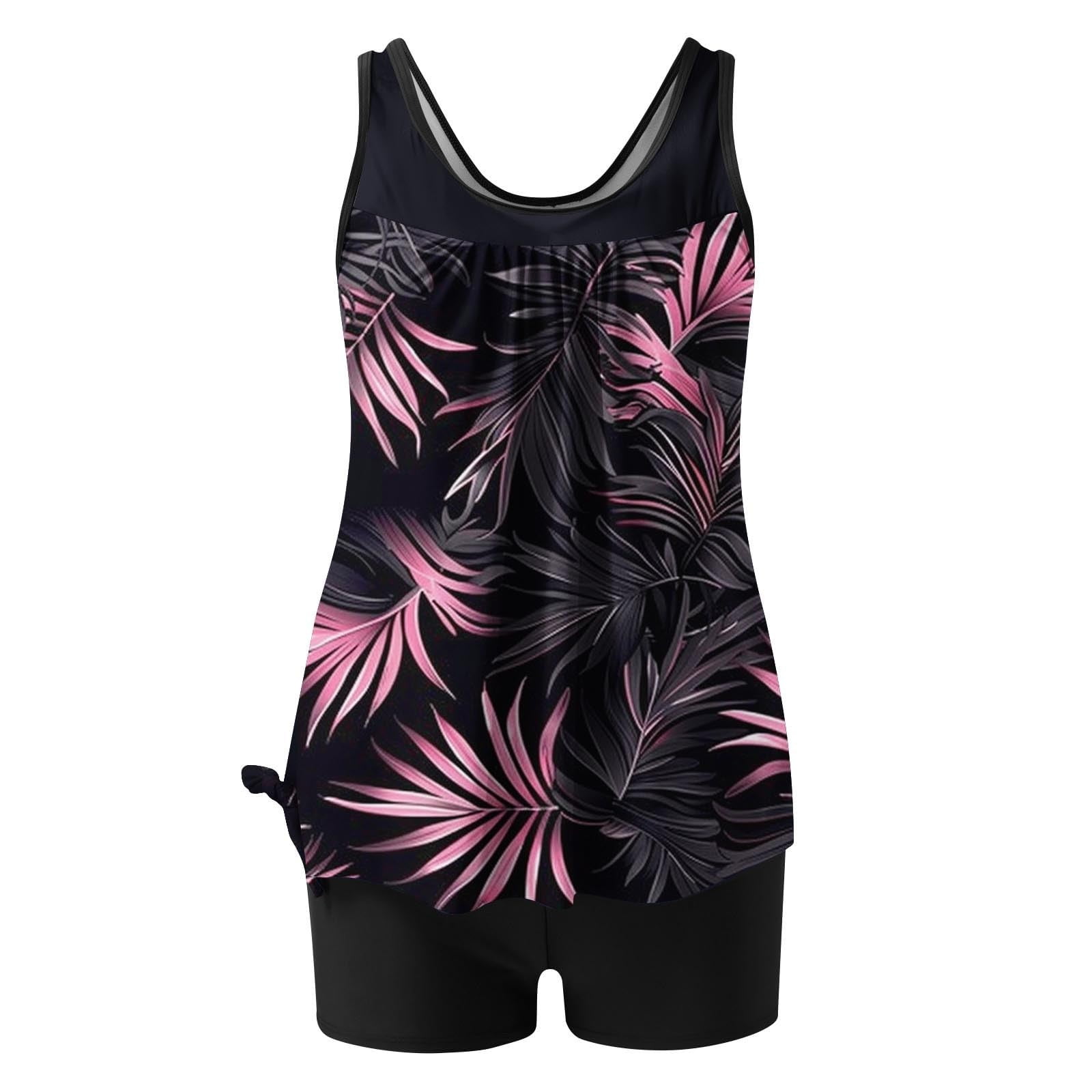 Lroveb Tankini Swimsuits for Women Bathing Suits Two Piece Graphic Swim ...