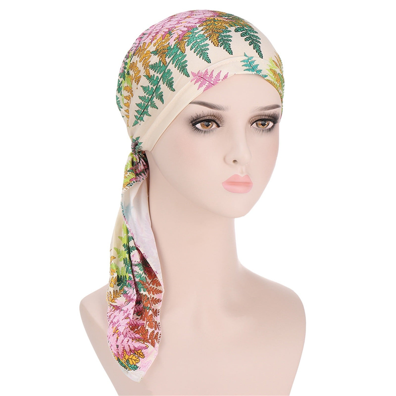 Lroveb Turbans for Women Head Wrap Hijab Womans Stretchy Beanie Turban ...