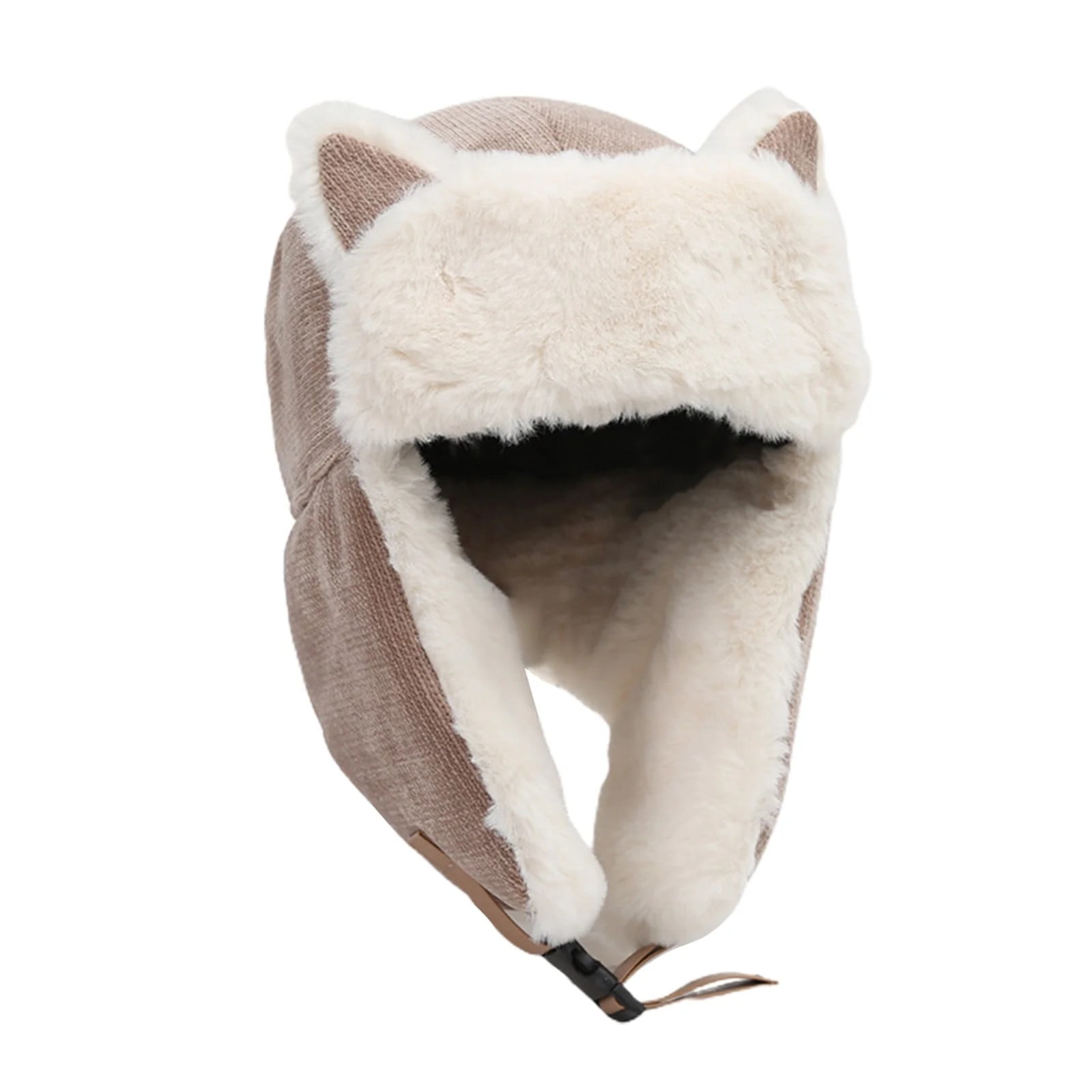 Lroveb Winter Hats for Women Ear Beanie Hat Cute Cat Knitted Knit Cable ...