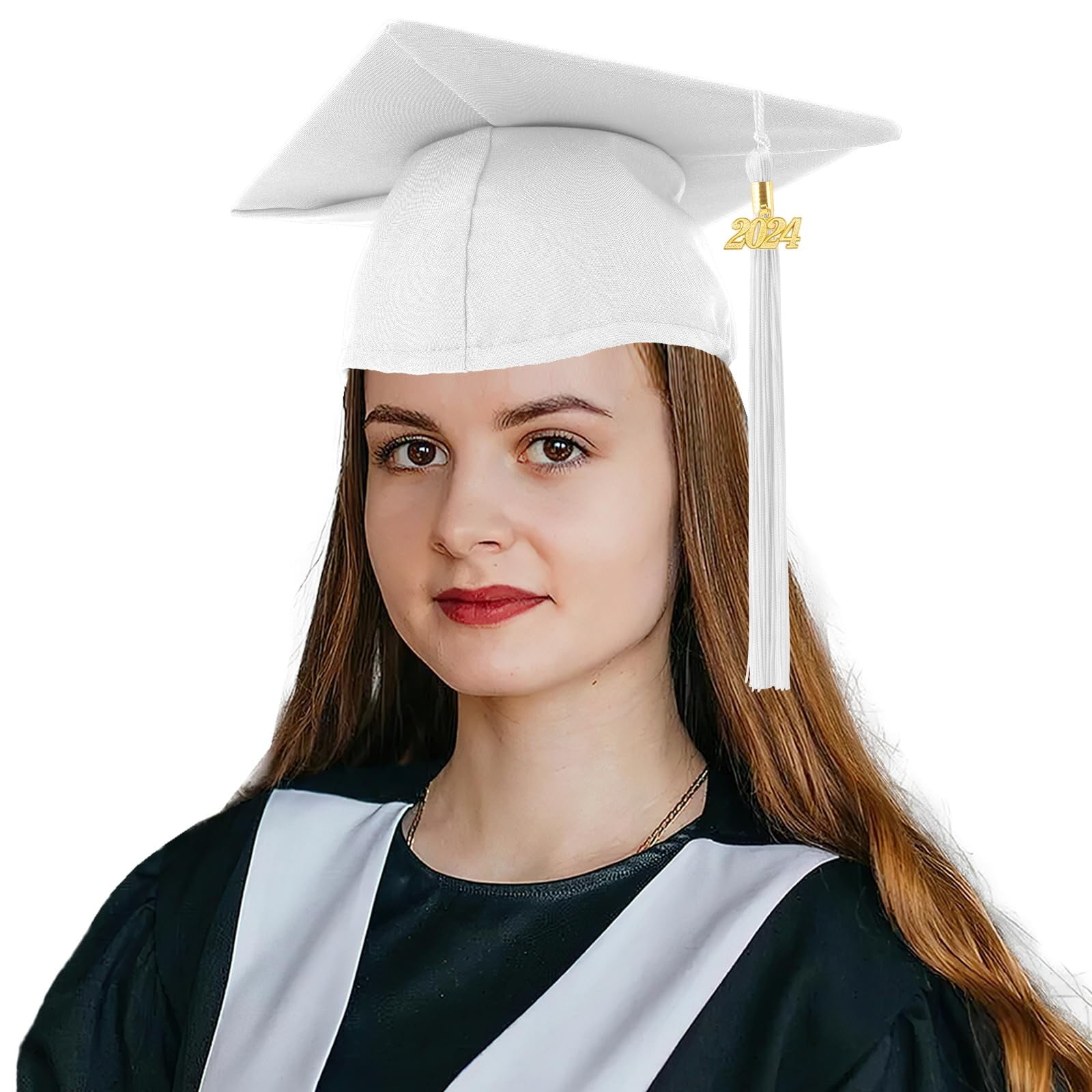 Lroveb Women Men Graduation Caps Cap with Tassel Black High School ...