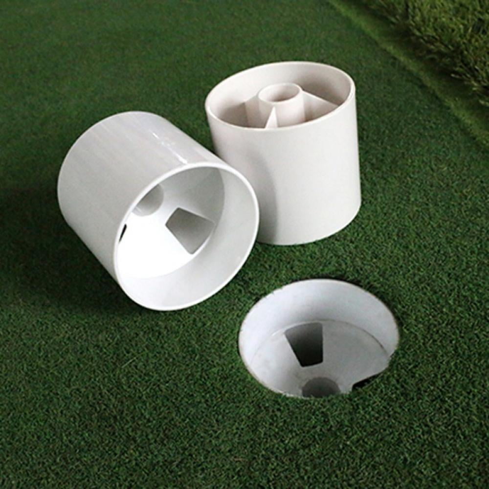 Lrun Golf Training Aids Plastic Golf Putting Green Hole Cup Golf Flag ...