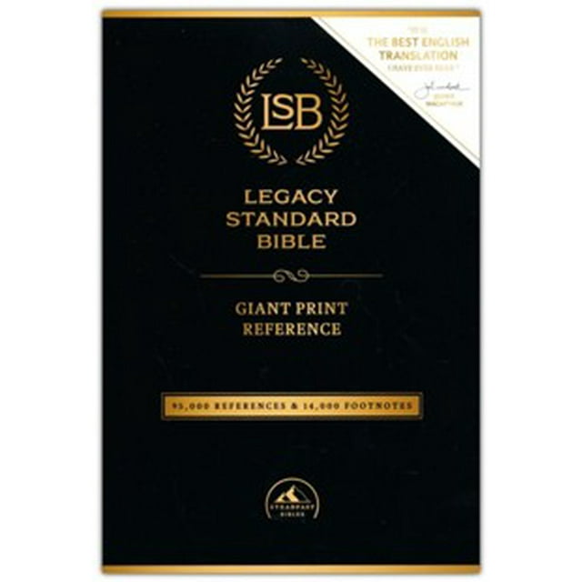 Lsb Giant-Print Reference Bible---Soft Leather-Look, Burgundy - Walmart.com