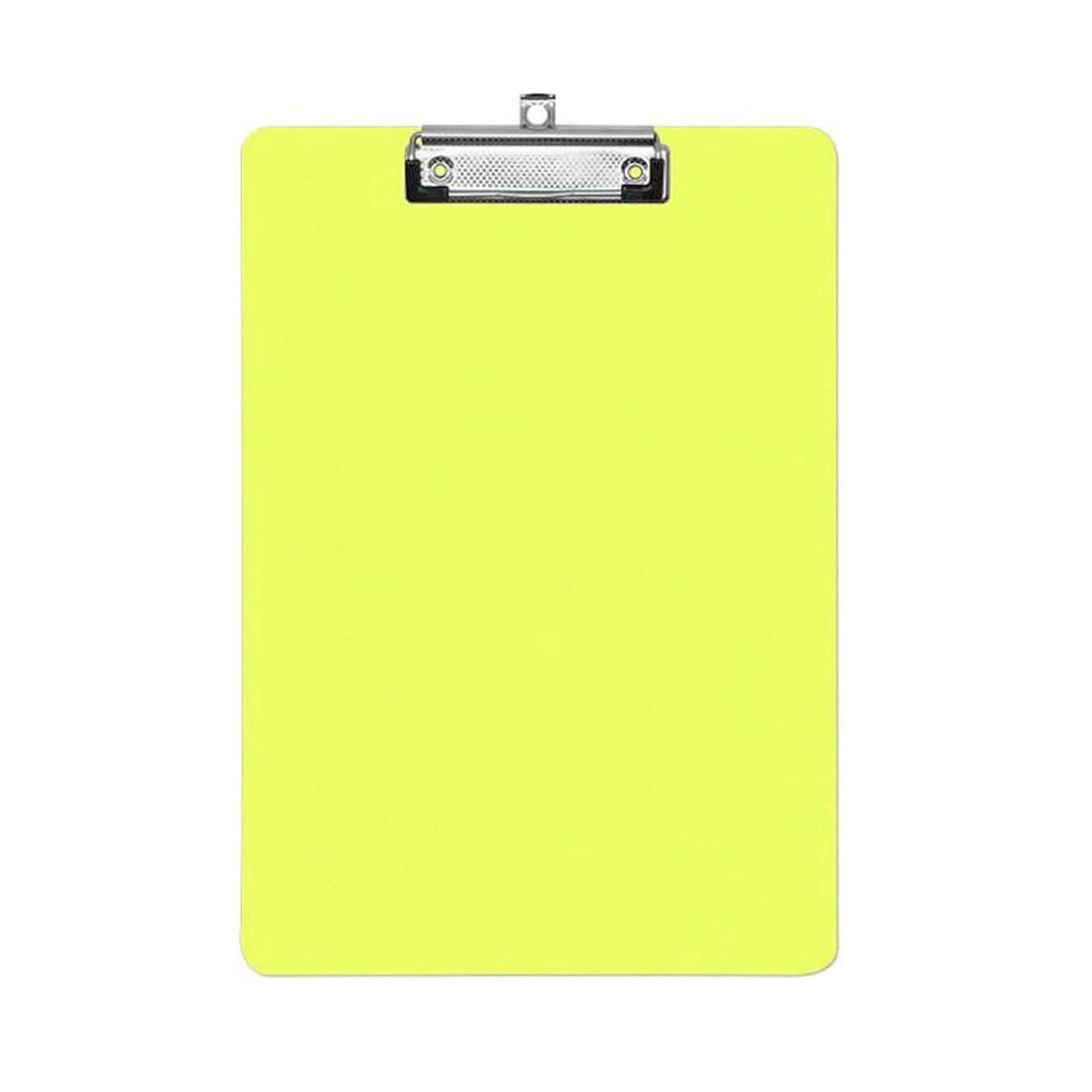 Lseongtty Back to School Clipboard Plastic Color Clipboard with Thin ...