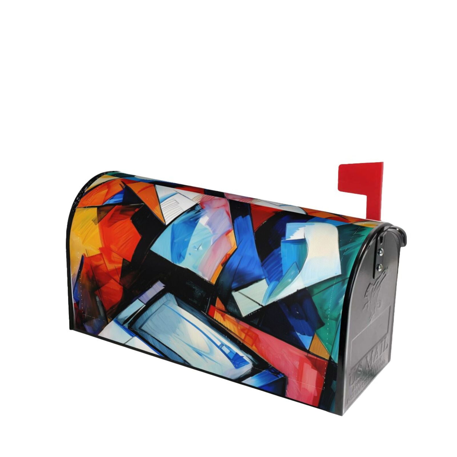 Lsque Abstract Cubist Printer Mailbox Cover Standard Size ,Magnetic ...